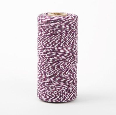 MochiThings: Burgundy Blue Cotton Twine Roll