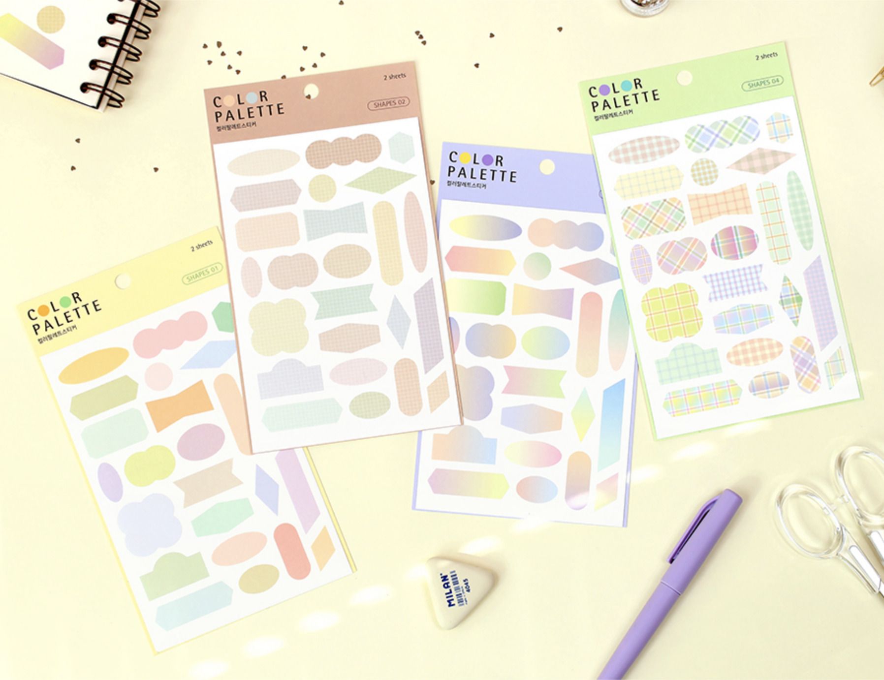 MochiThings: Shape Color Palette Sticker