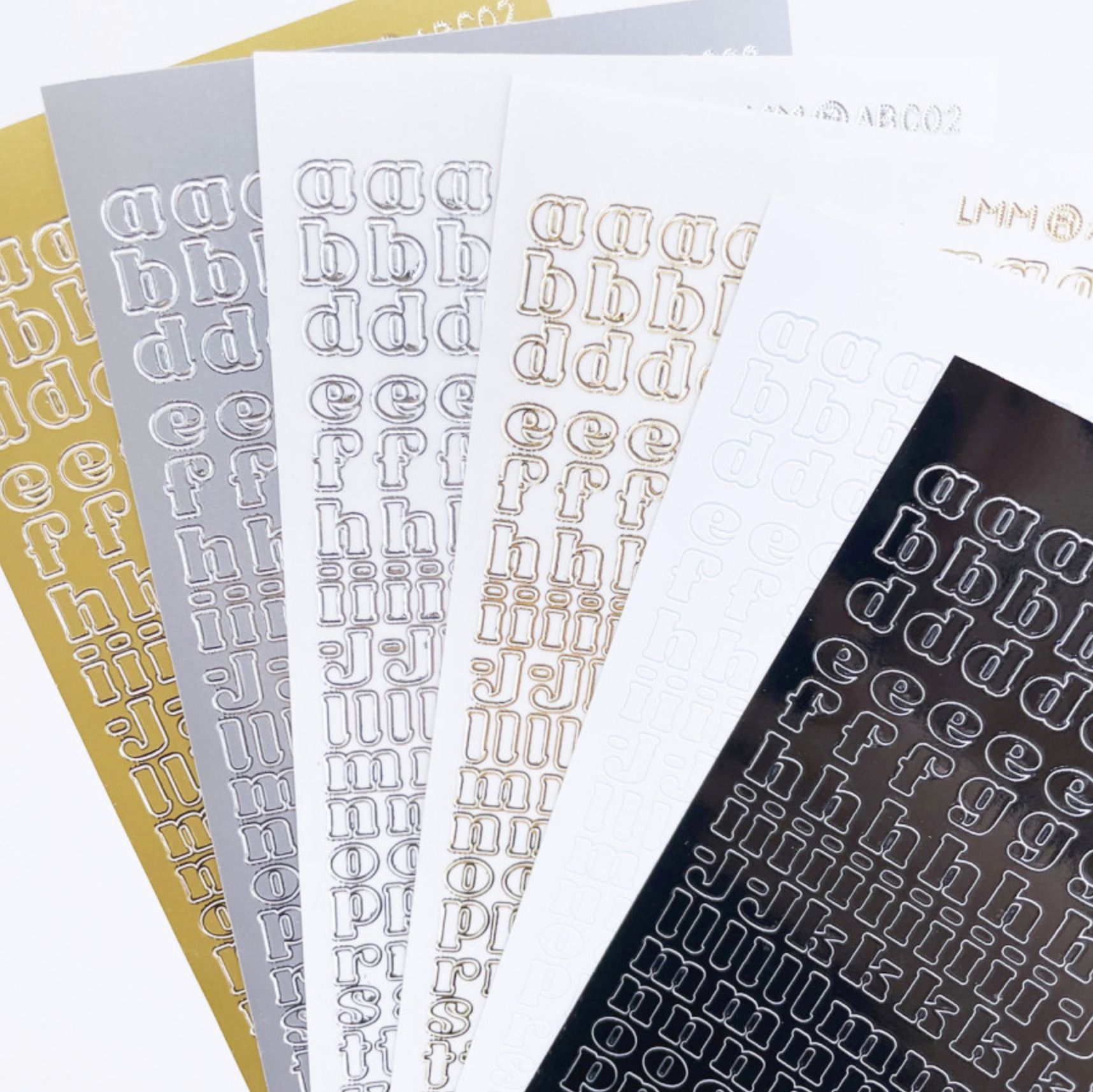 MochiThings: Lowercase Alphabet Slim Sticker