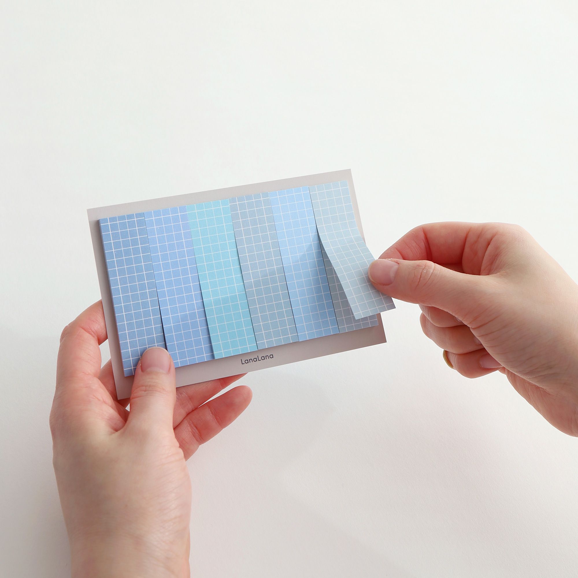 MochiThings: Pastel Blue Grid Index Sticky Note