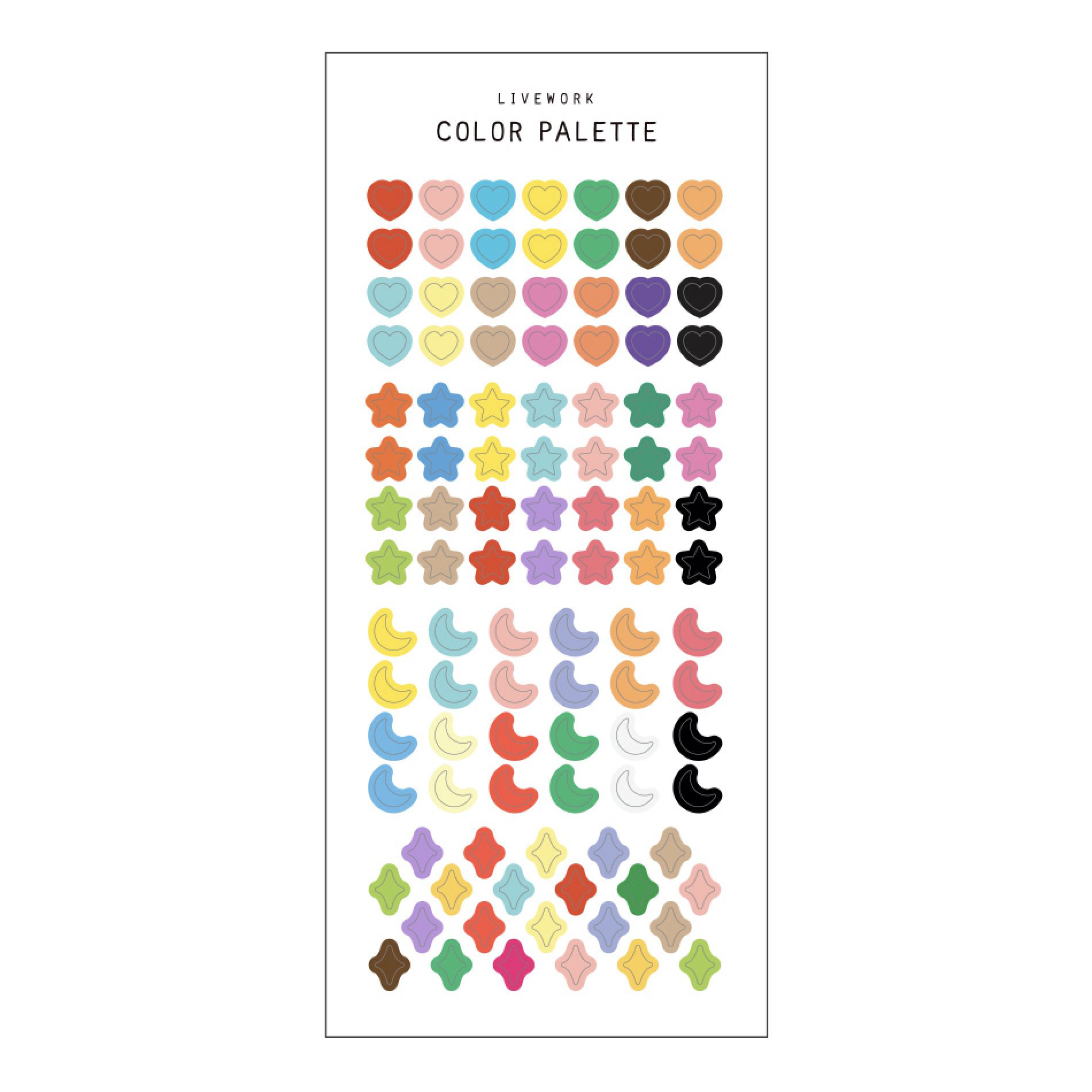 MochiThings: Mini Color Palette Sticker Set