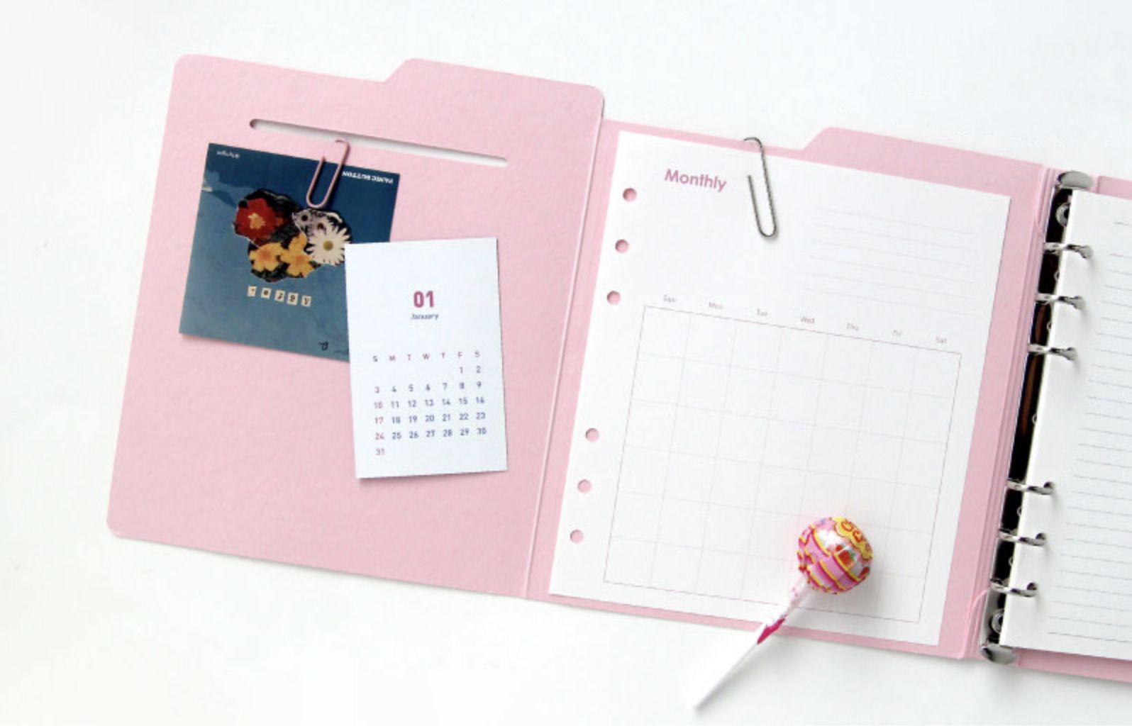 MochiThings: Paperboard 6 Ring A6 Wide Planner