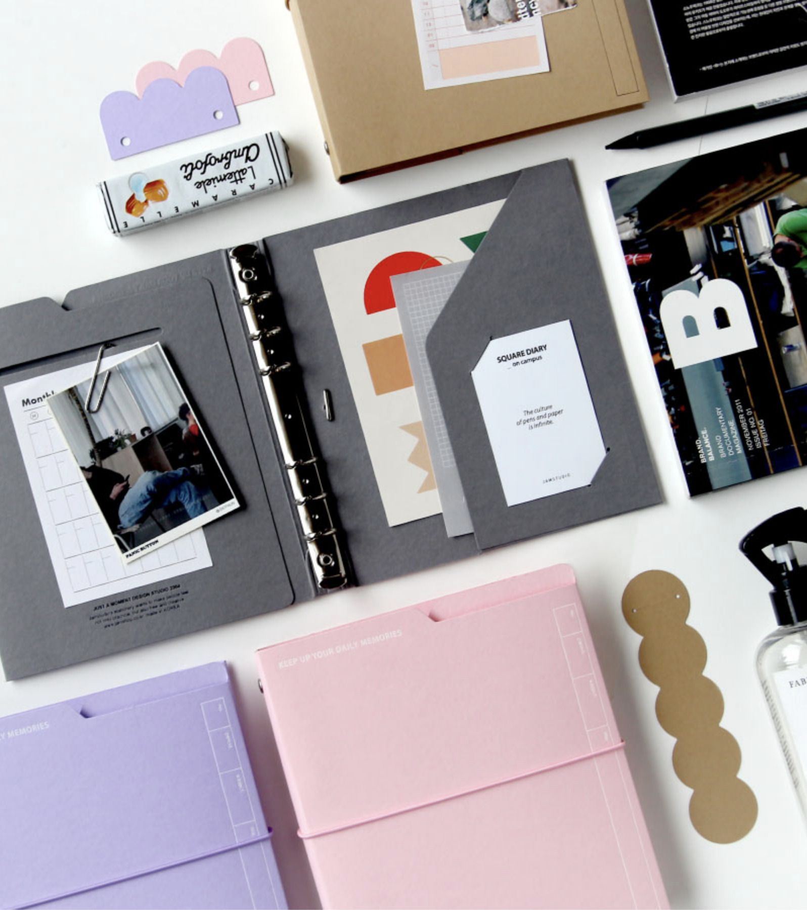 MochiThings: Paperboard 6 Ring A6 Wide Planner