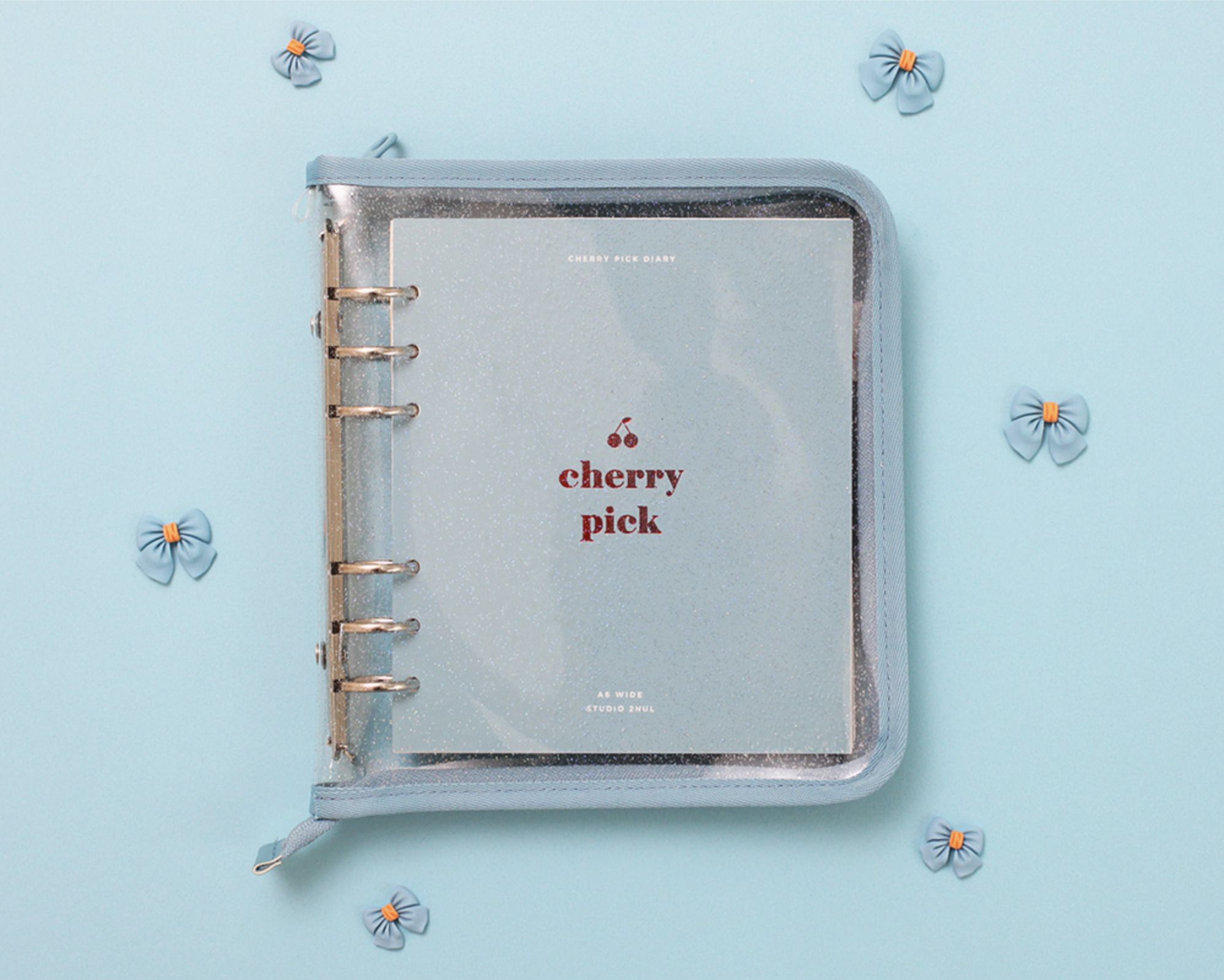 MochiThings: Cherry Pick 6 Ring A6 Wide Zipper Planner v3