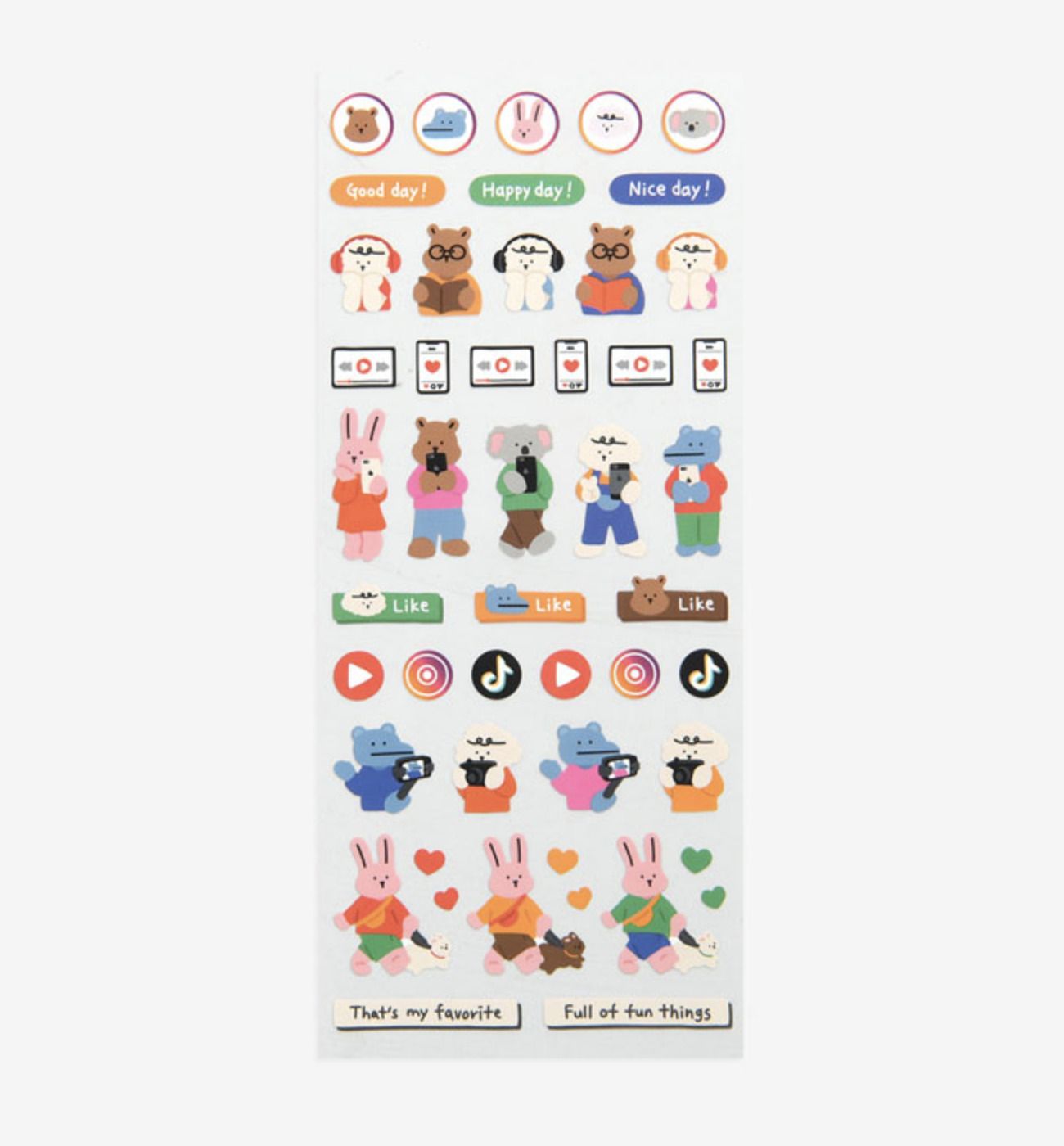MochiThings: Mini Diary Removable Sticker v7