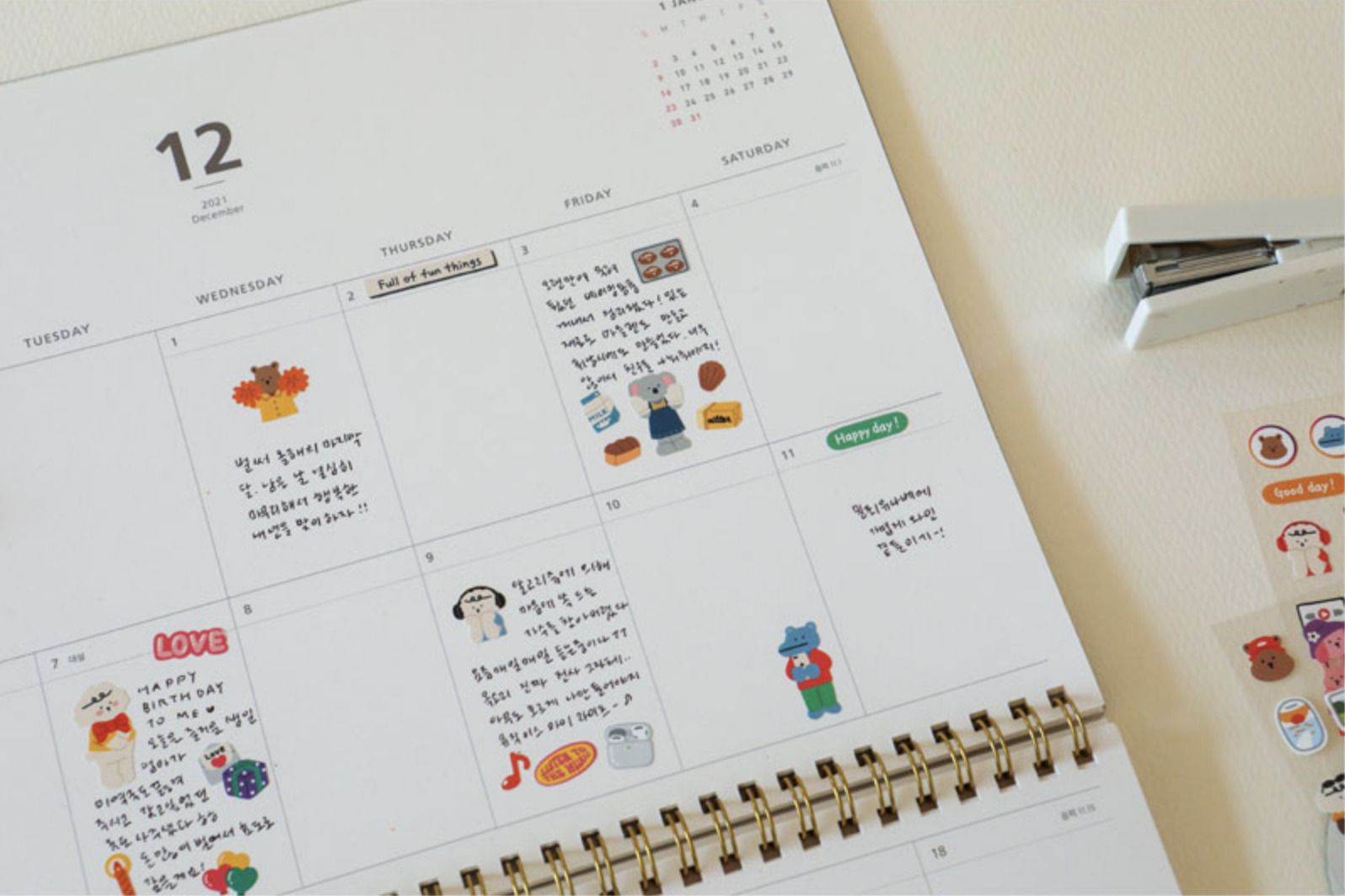 MochiThings: Mini Diary Removable Sticker v7