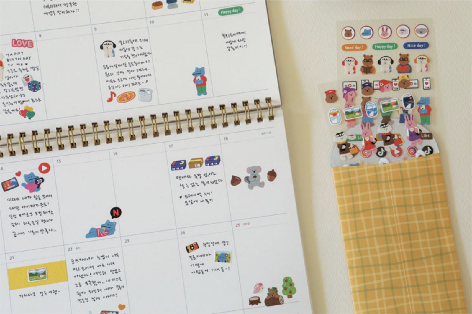 MochiThings: Mini Diary Removable Sticker v7