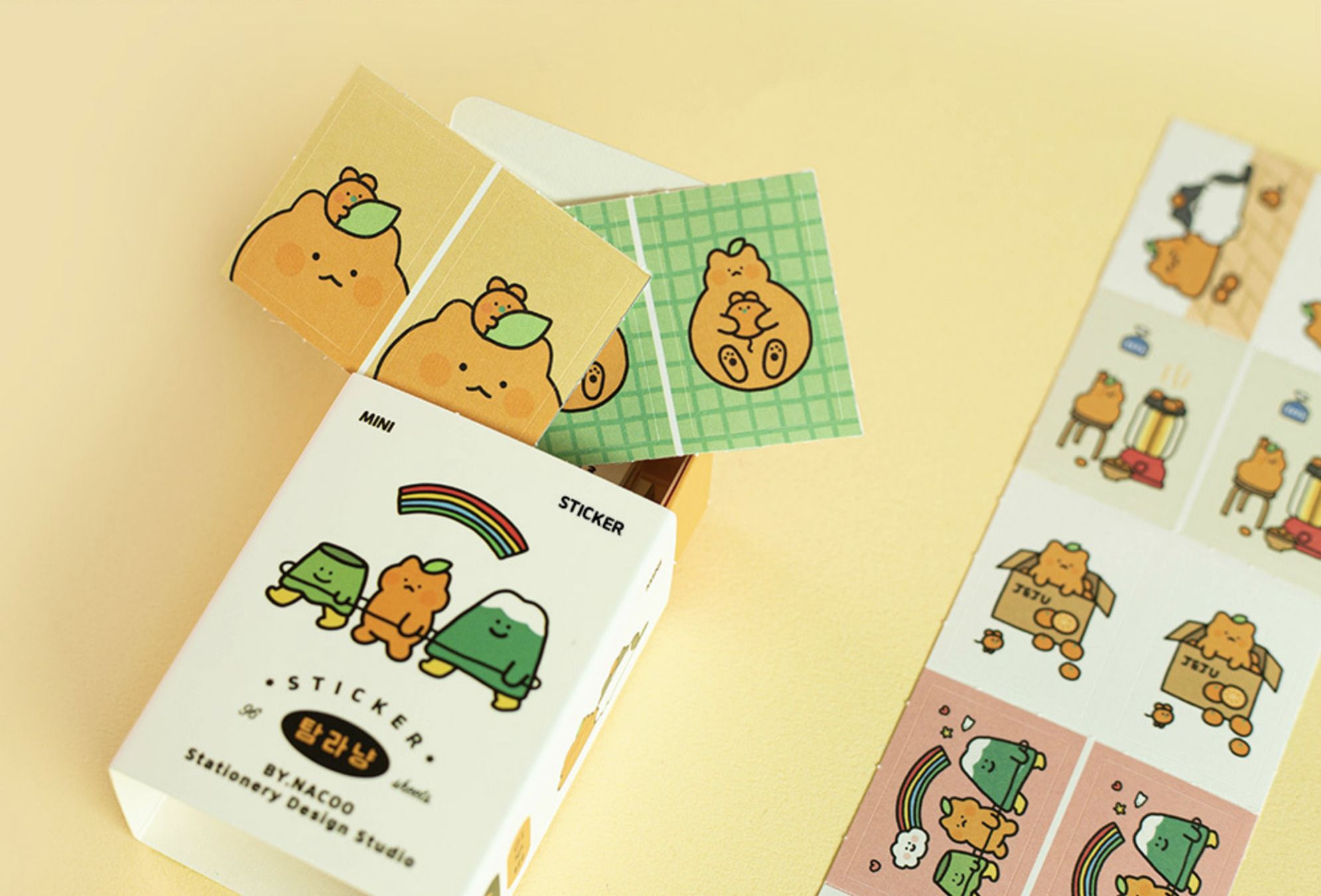 MochiThings: 48pcs Jeju Cat Label Sticker Set