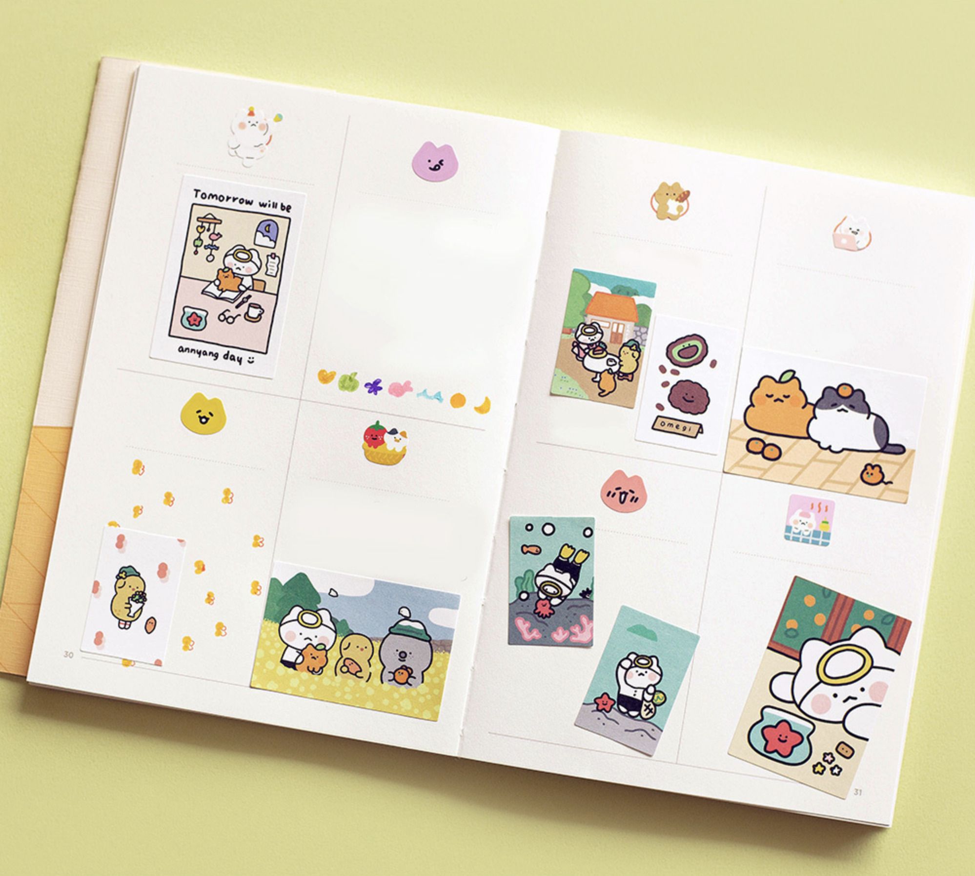 MochiThings: 48pcs Jeju Cat Label Sticker Set