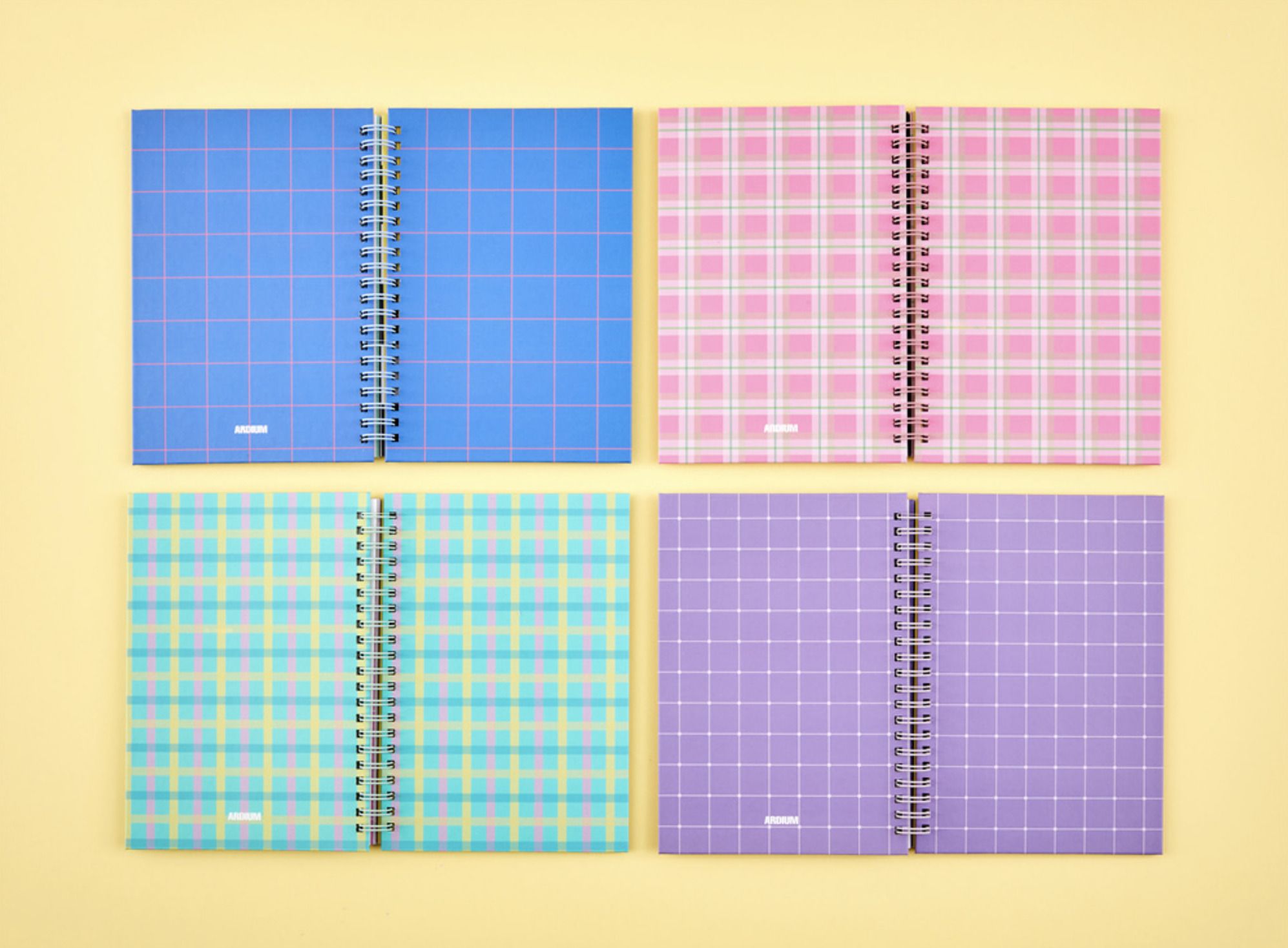 MochiThings: Colorful Inner Pattern Spiral Notebook