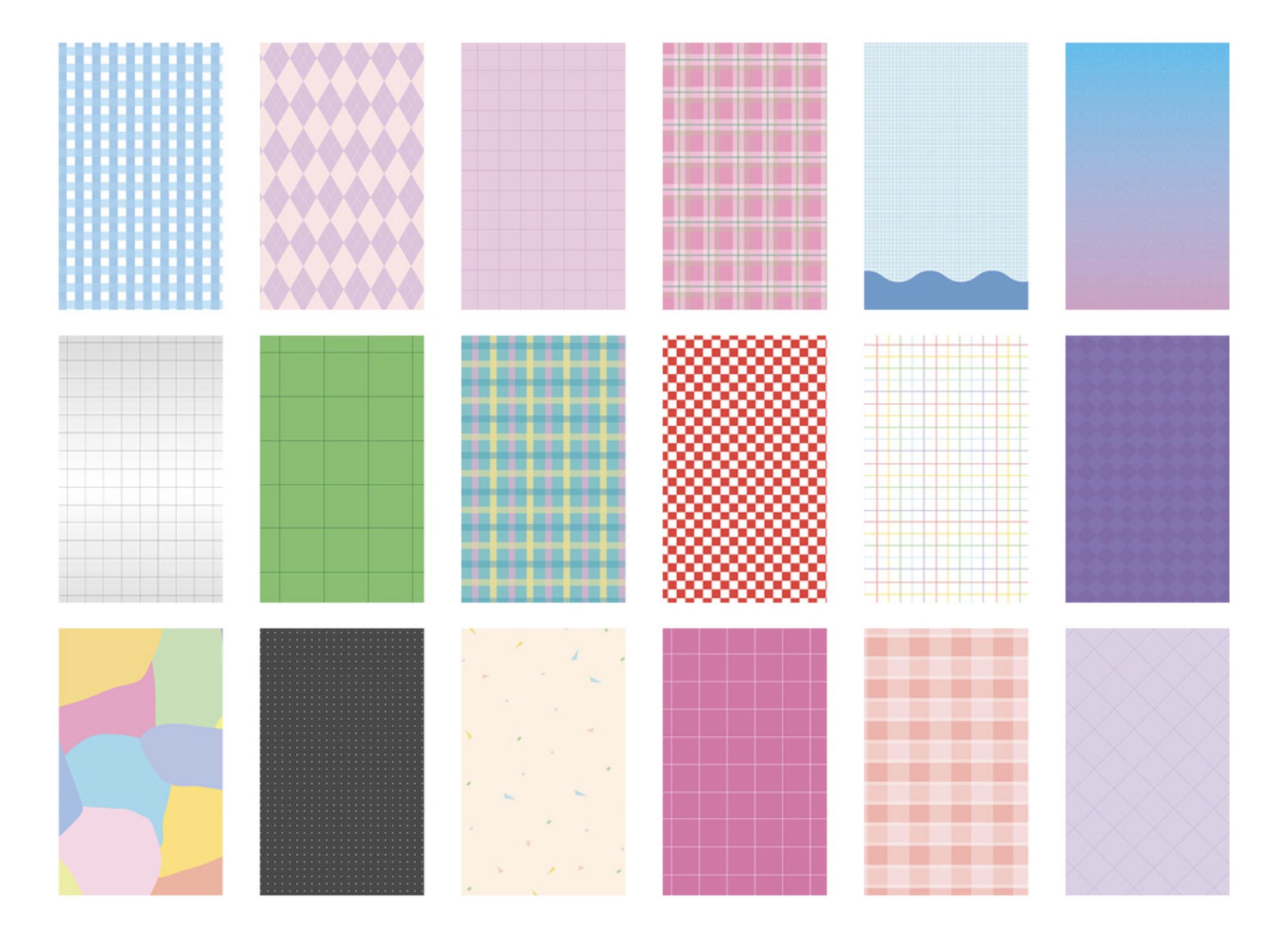 MochiThings: Colorful Inner Pattern Spiral Notebook