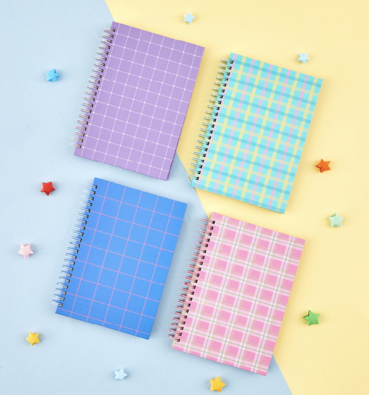 MochiThings: Colorful Inner Pattern Spiral Notebook