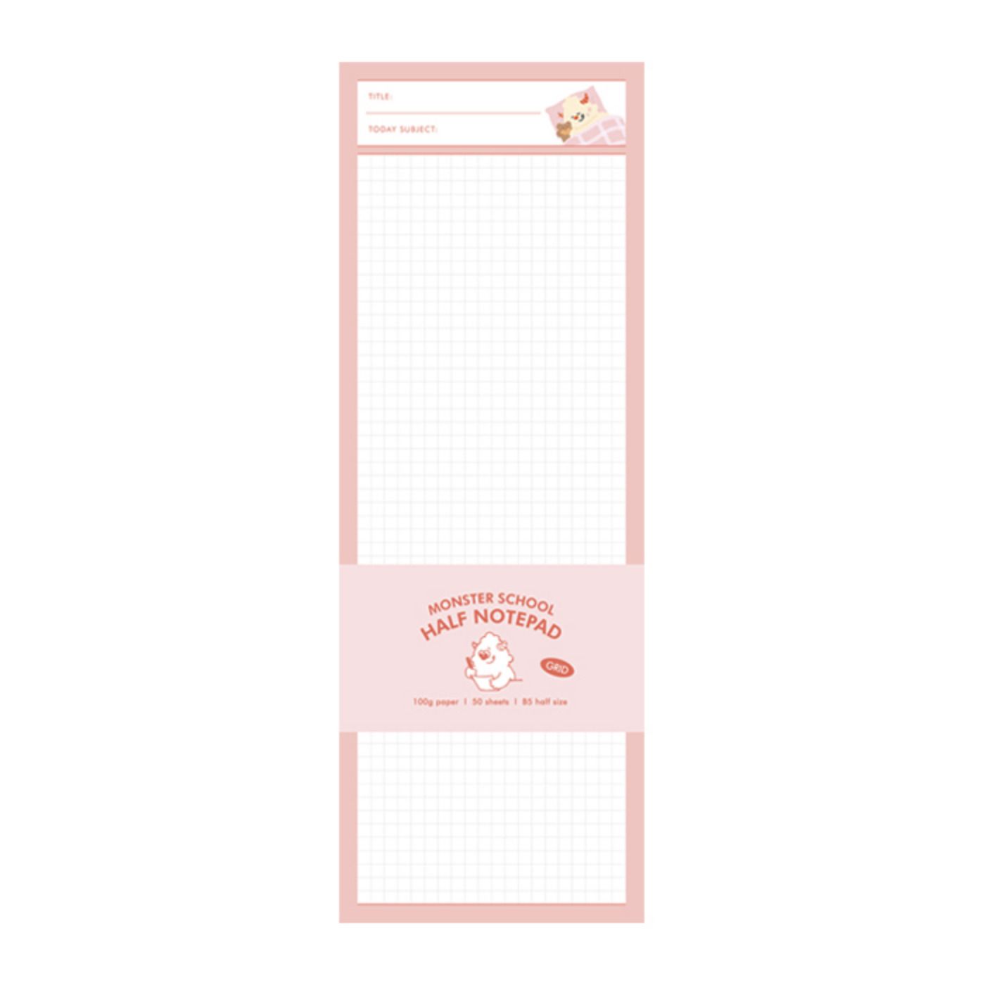 MochiThings: Monster School Half Notepad