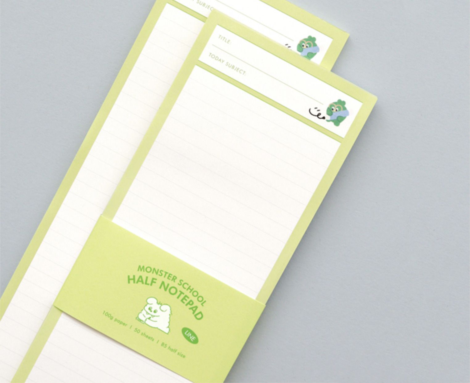 MochiThings: Monster School Half Notepad