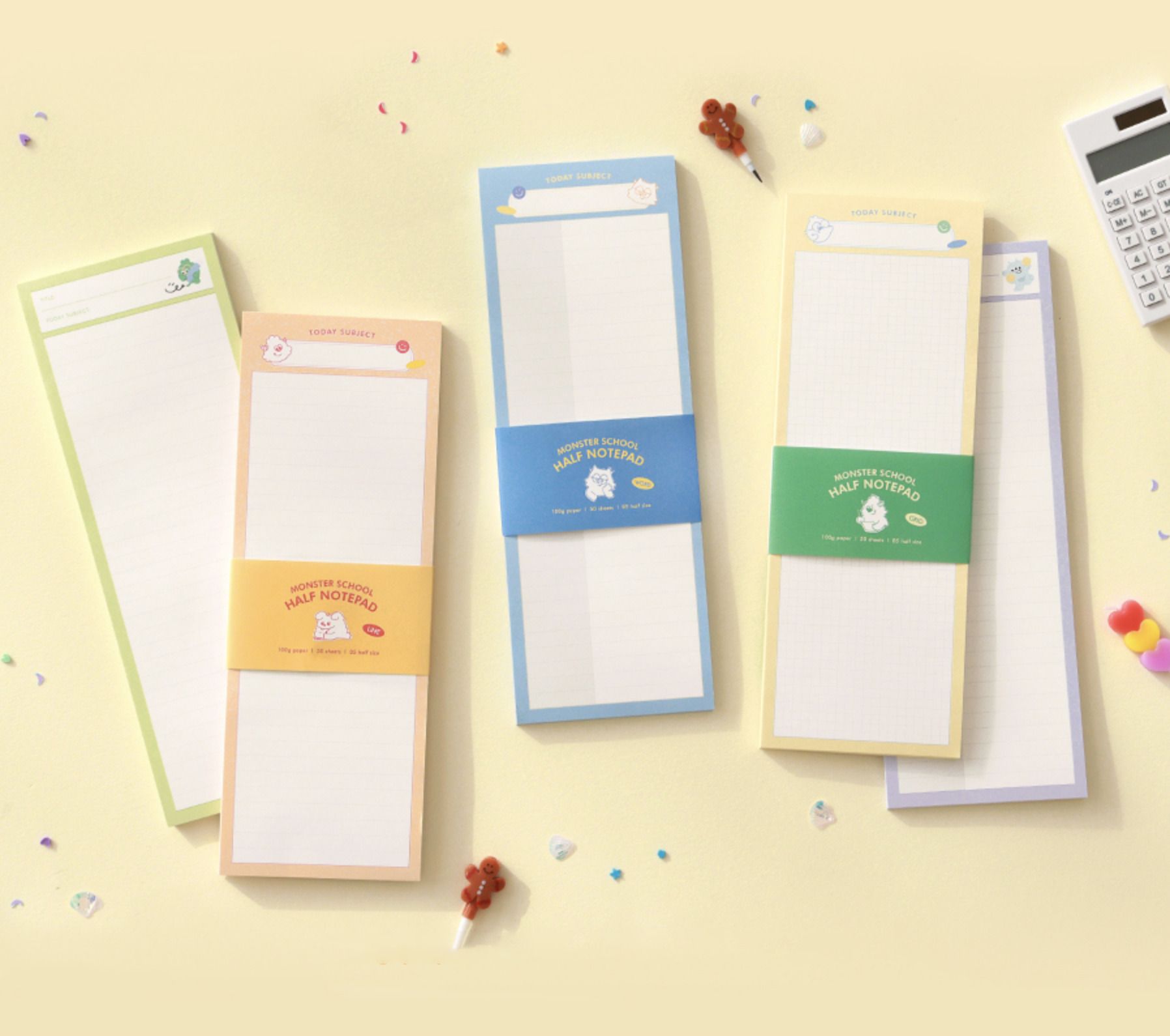 MochiThings: Monster School Half Notepad