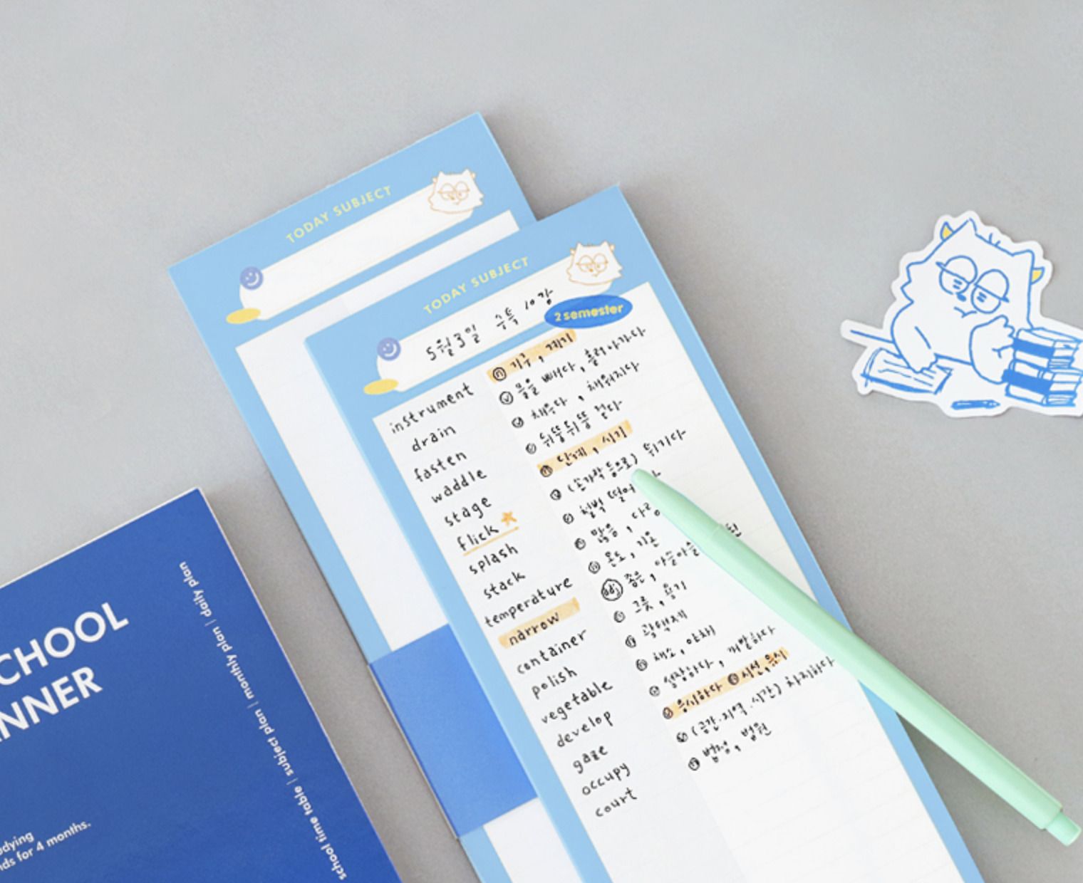 MochiThings: Monster School Half Notepad