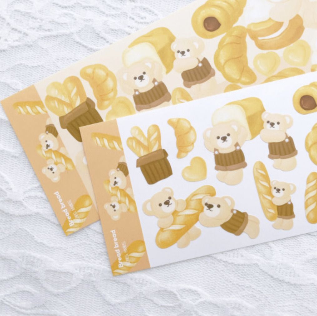 MochiThings: Bread Bread Bear Slim Sticker