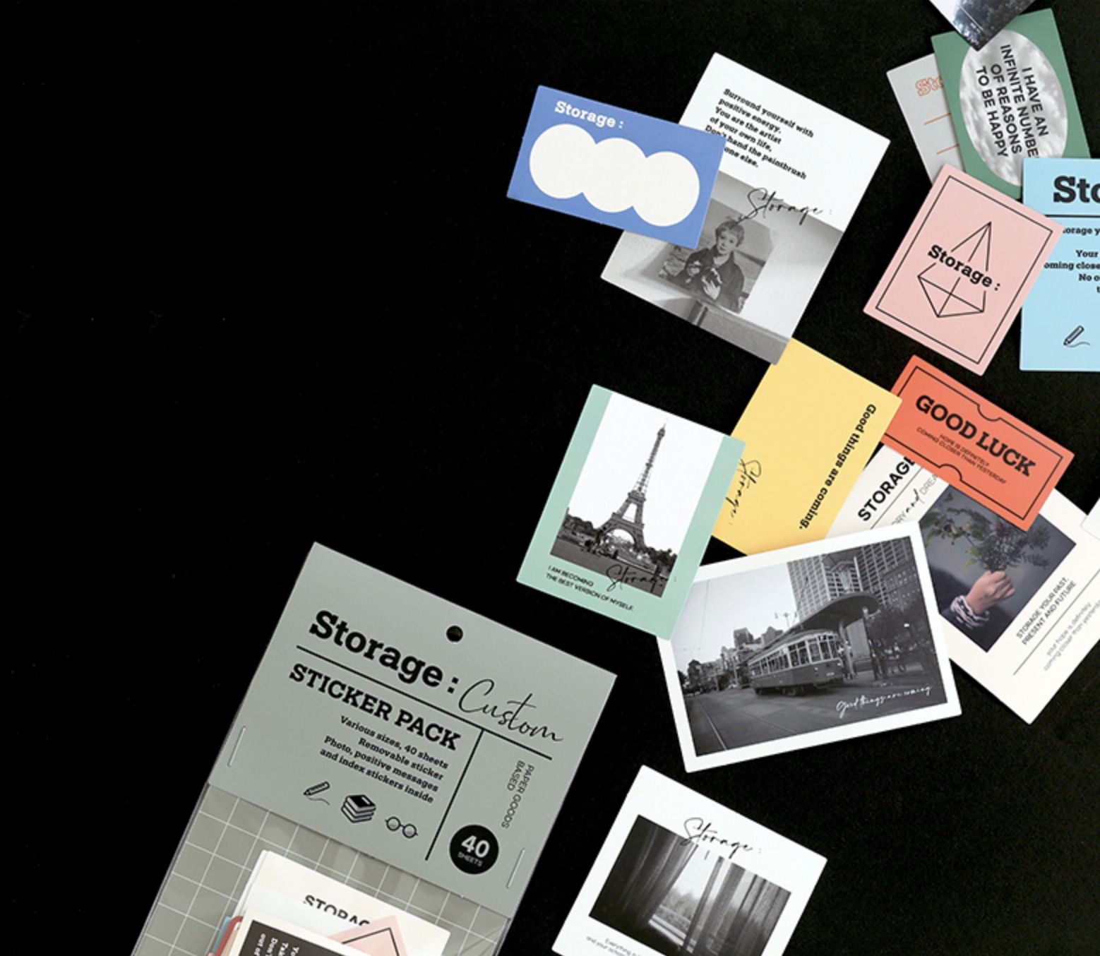 MochiThings: 40pcs Storage Themed Sticker Set
