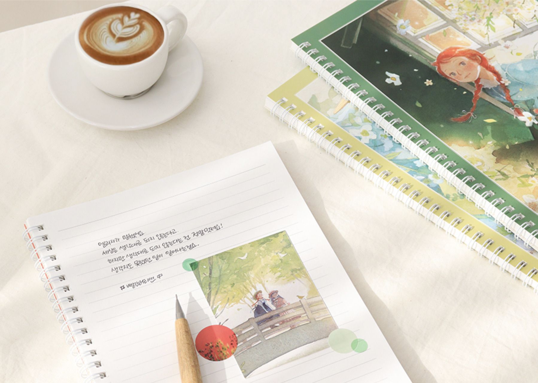 MochiThings: Anne Story B5 Spiral Lined Notebook