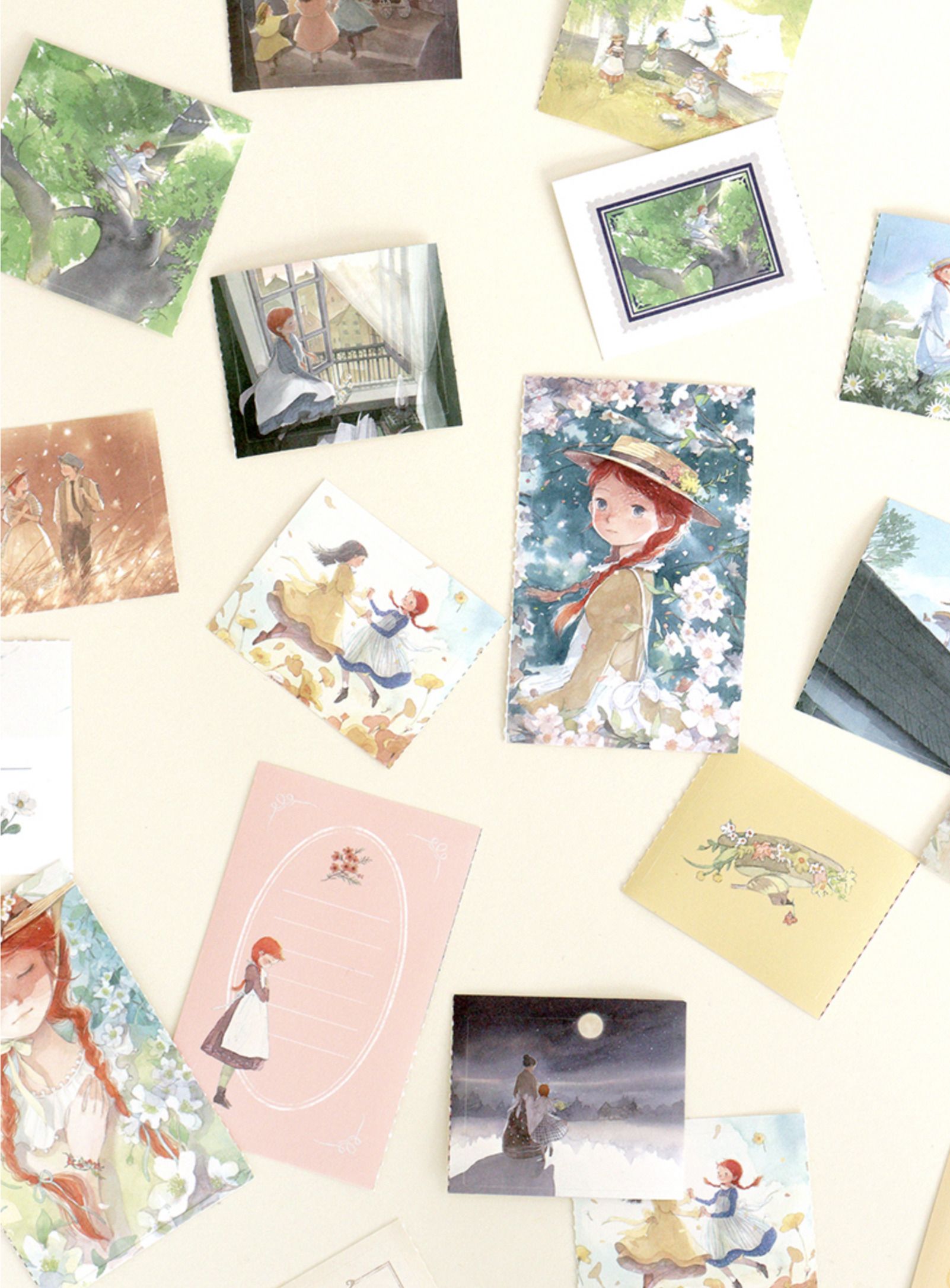 MochiThings: 56pcs Anne Story Label Sticker Set