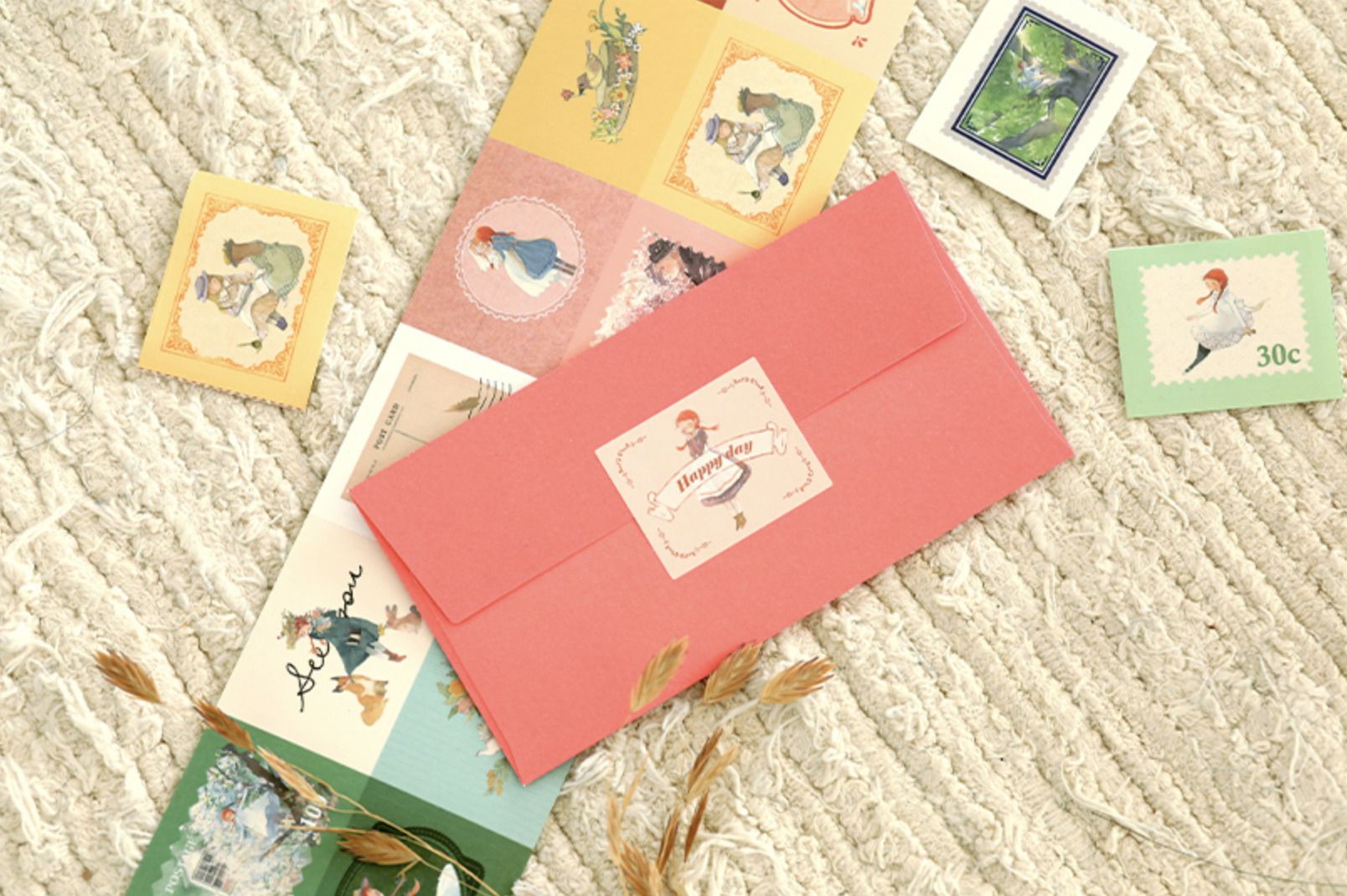 MochiThings: 56pcs Anne Story Label Sticker Set