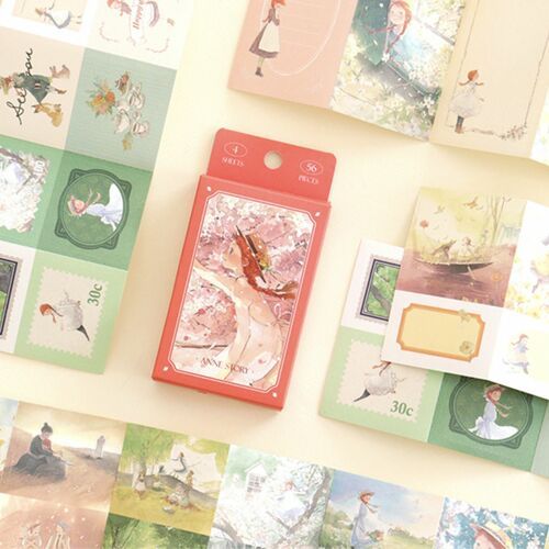 MochiThings: 56pcs Anne Story Label Sticker Set