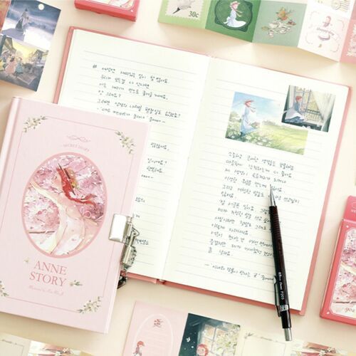 MochiThings: 56pcs Anne Story Label Sticker Set