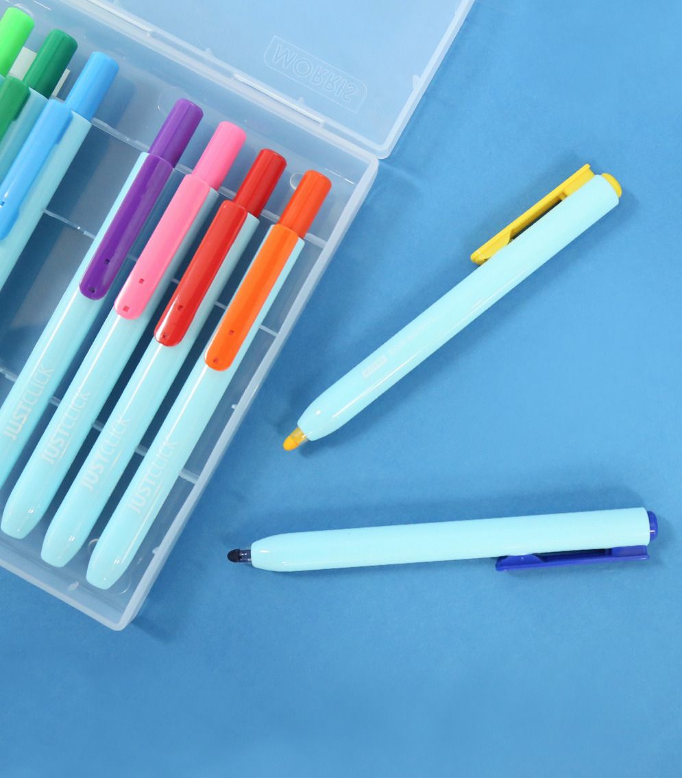 MochiThings: 12pcs Retractable Whiteboard Marker Set