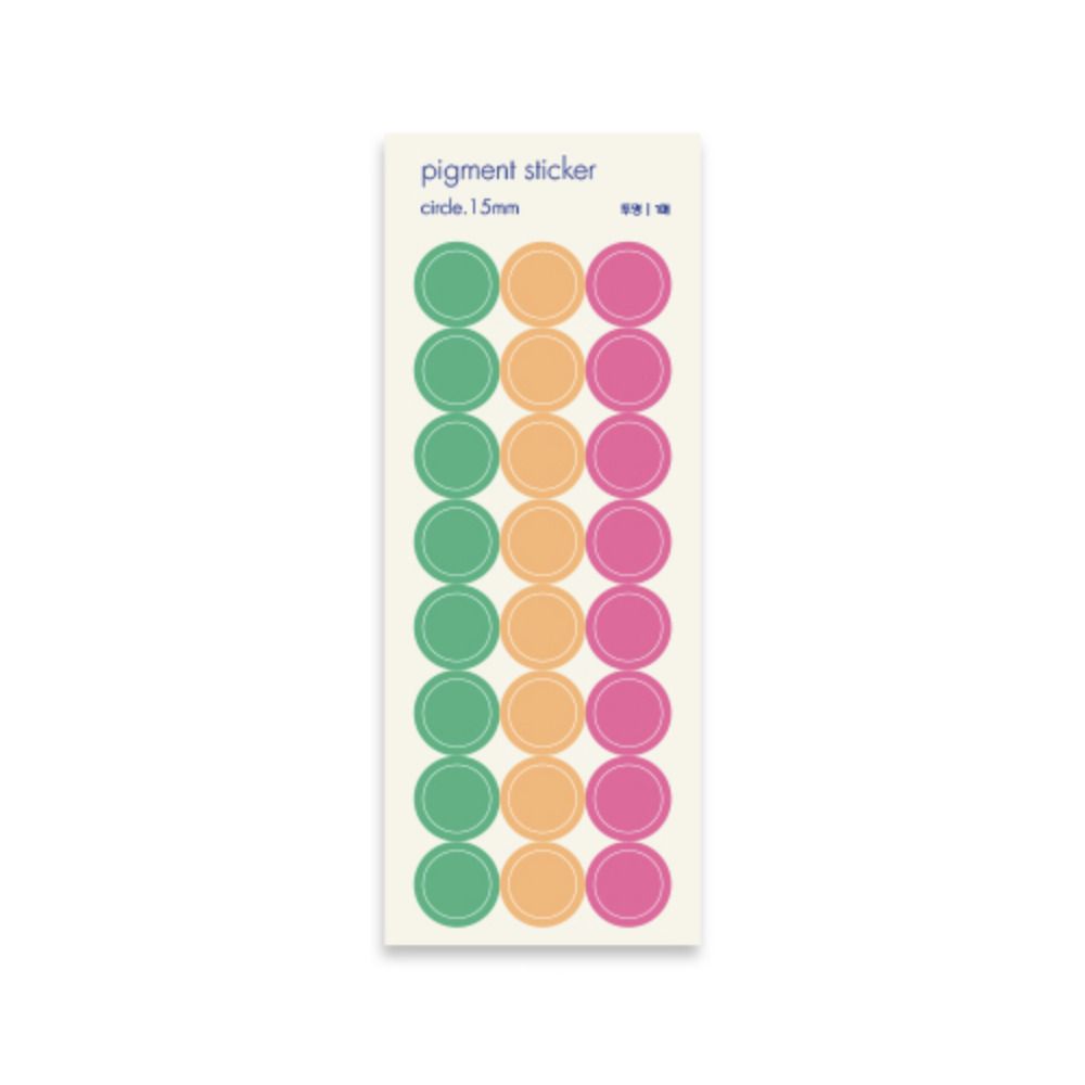 MochiThings: Circle Pigment See-through Sticker