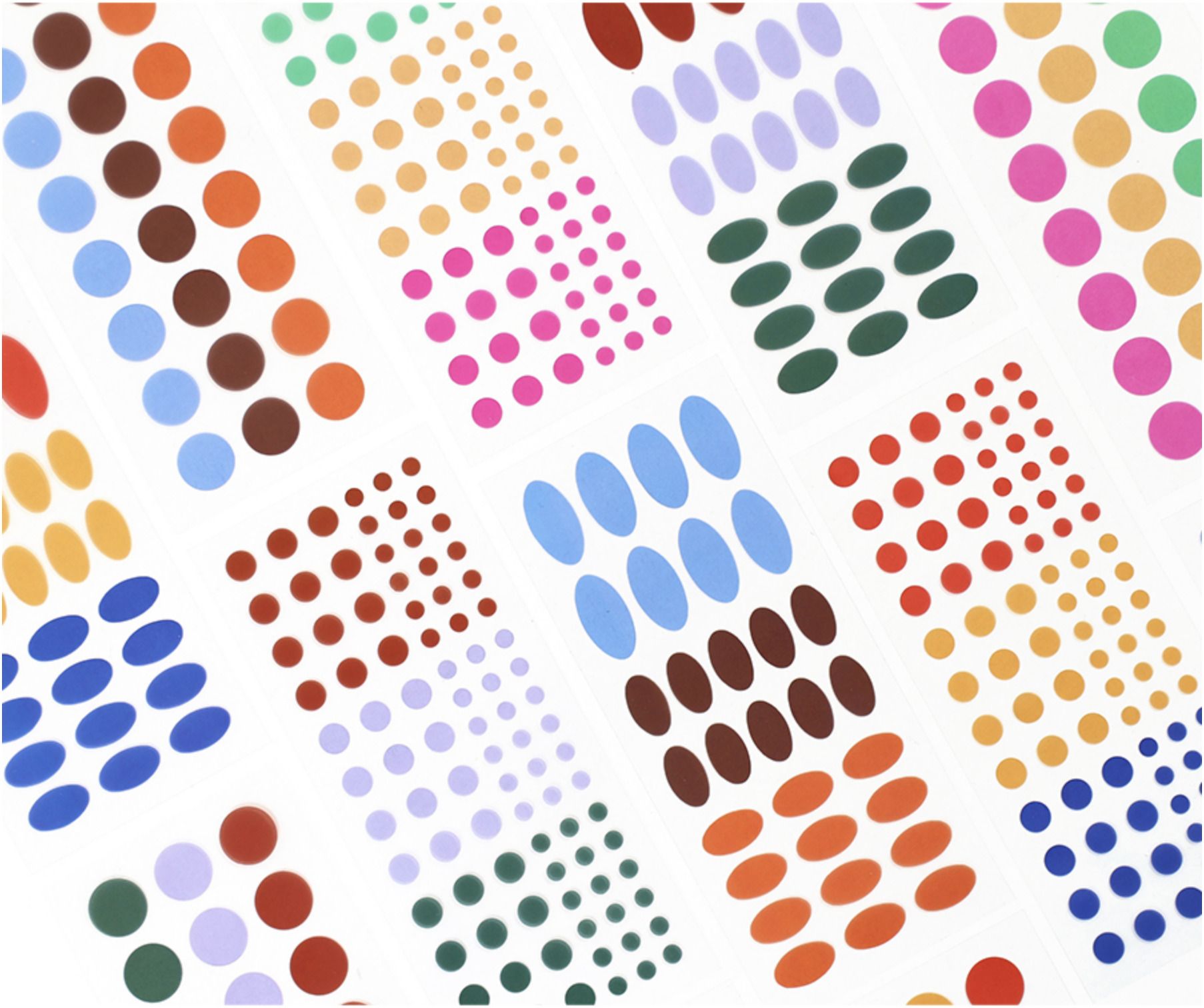 MochiThings: Circle Pigment See-through Sticker