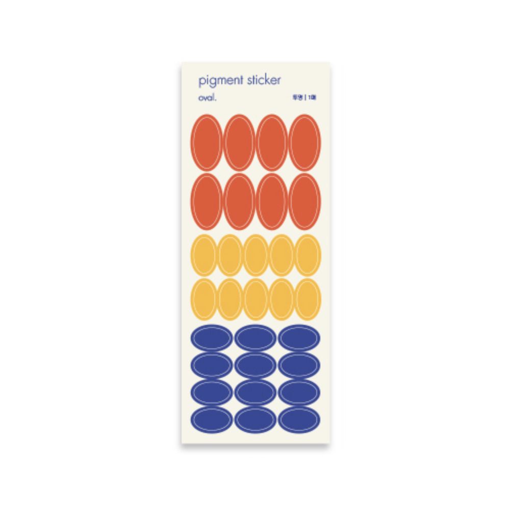 MochiThings: Circle Pigment See-through Sticker
