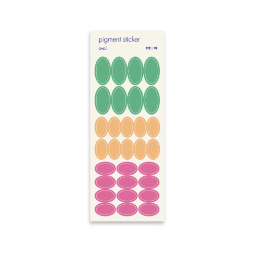 MochiThings: Circle Pigment See-through Sticker