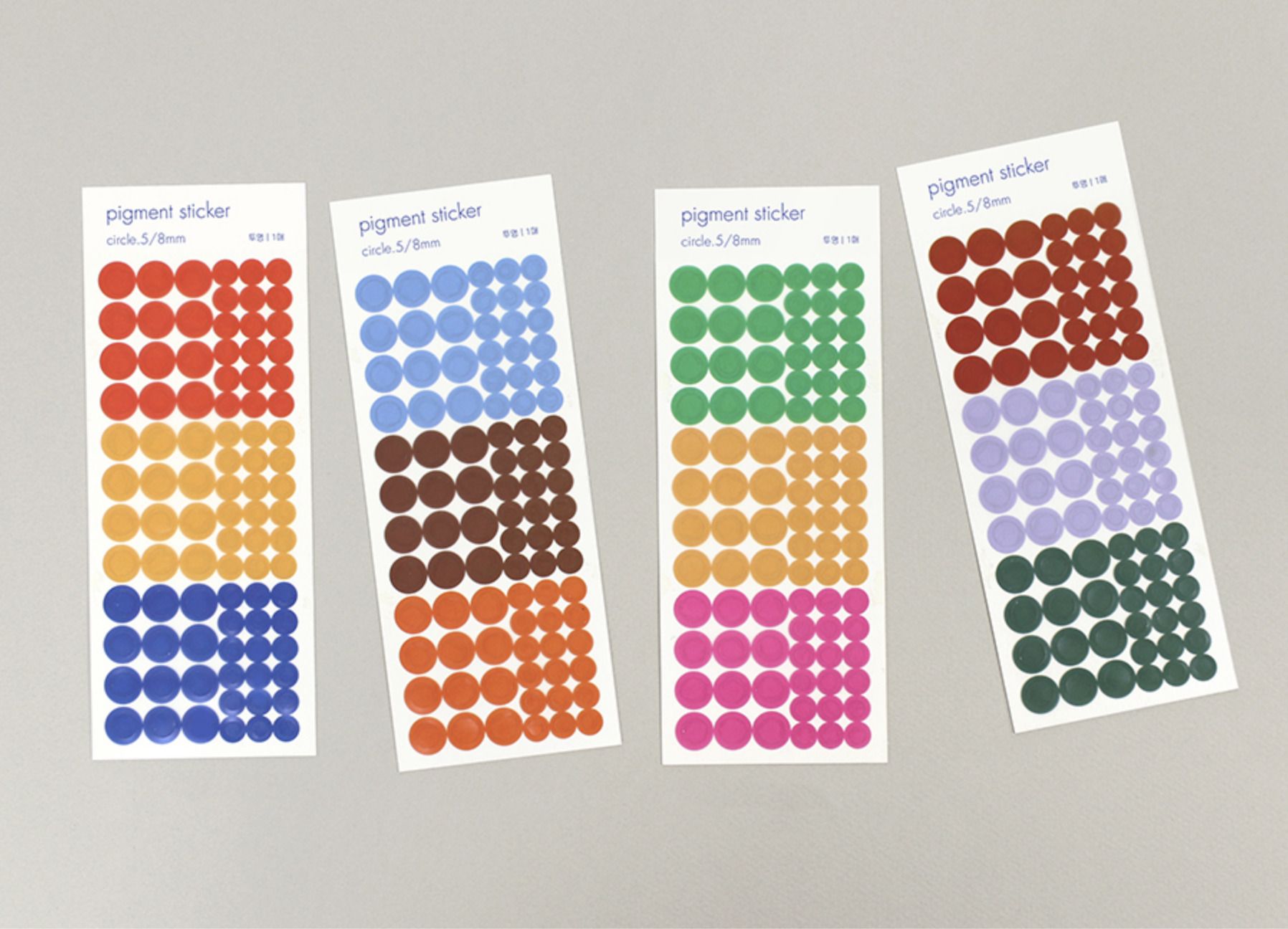 MochiThings: Circle Pigment See-through Sticker