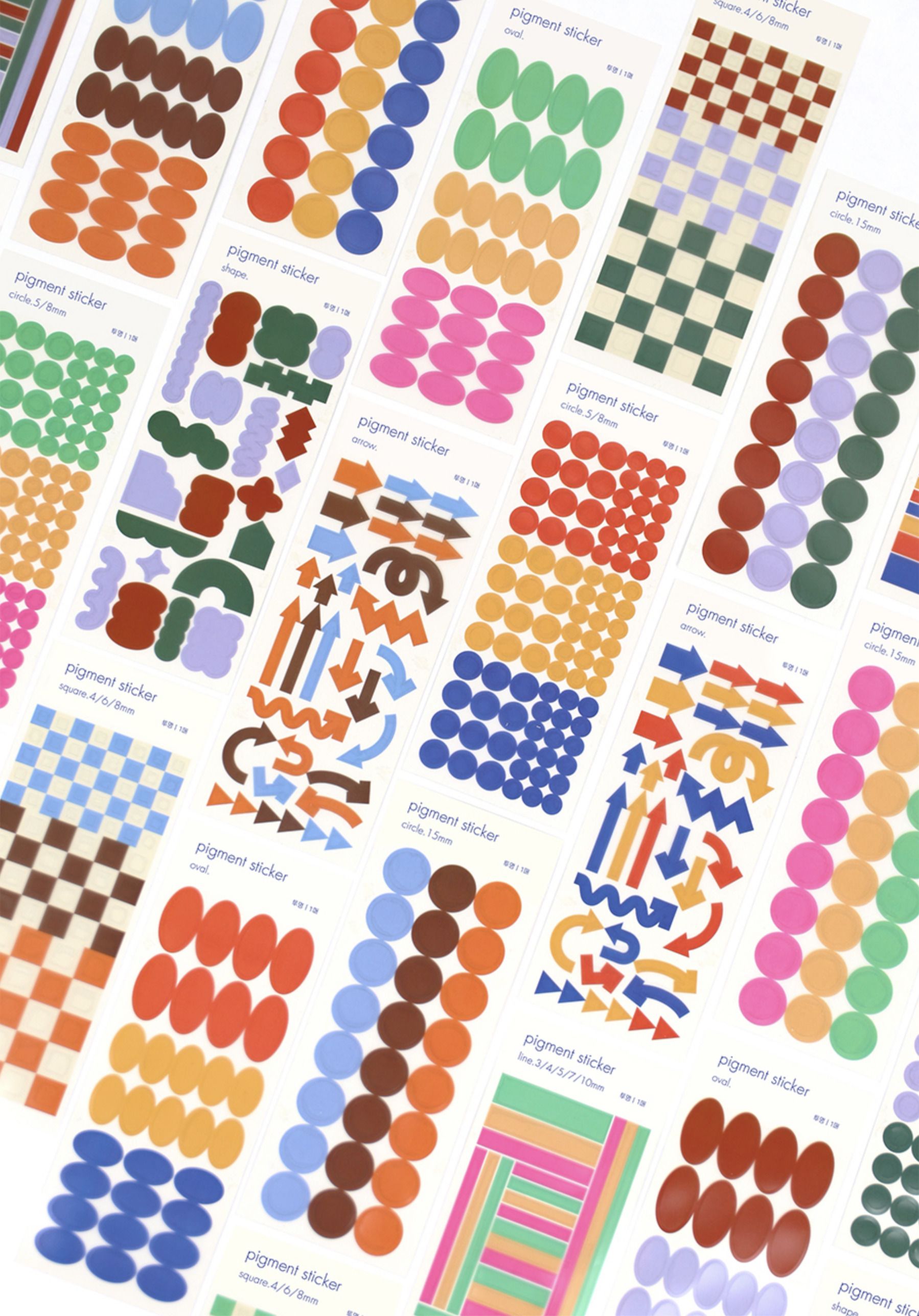 MochiThings: Circle Pigment See-through Sticker