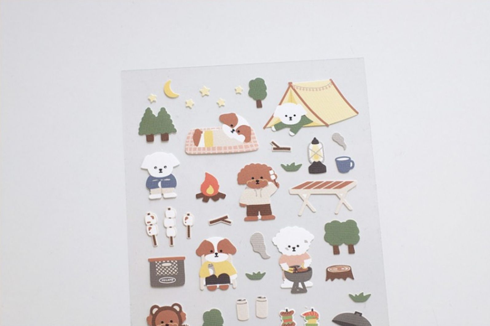MochiThings: Puppy's Camping Deco Sticker
