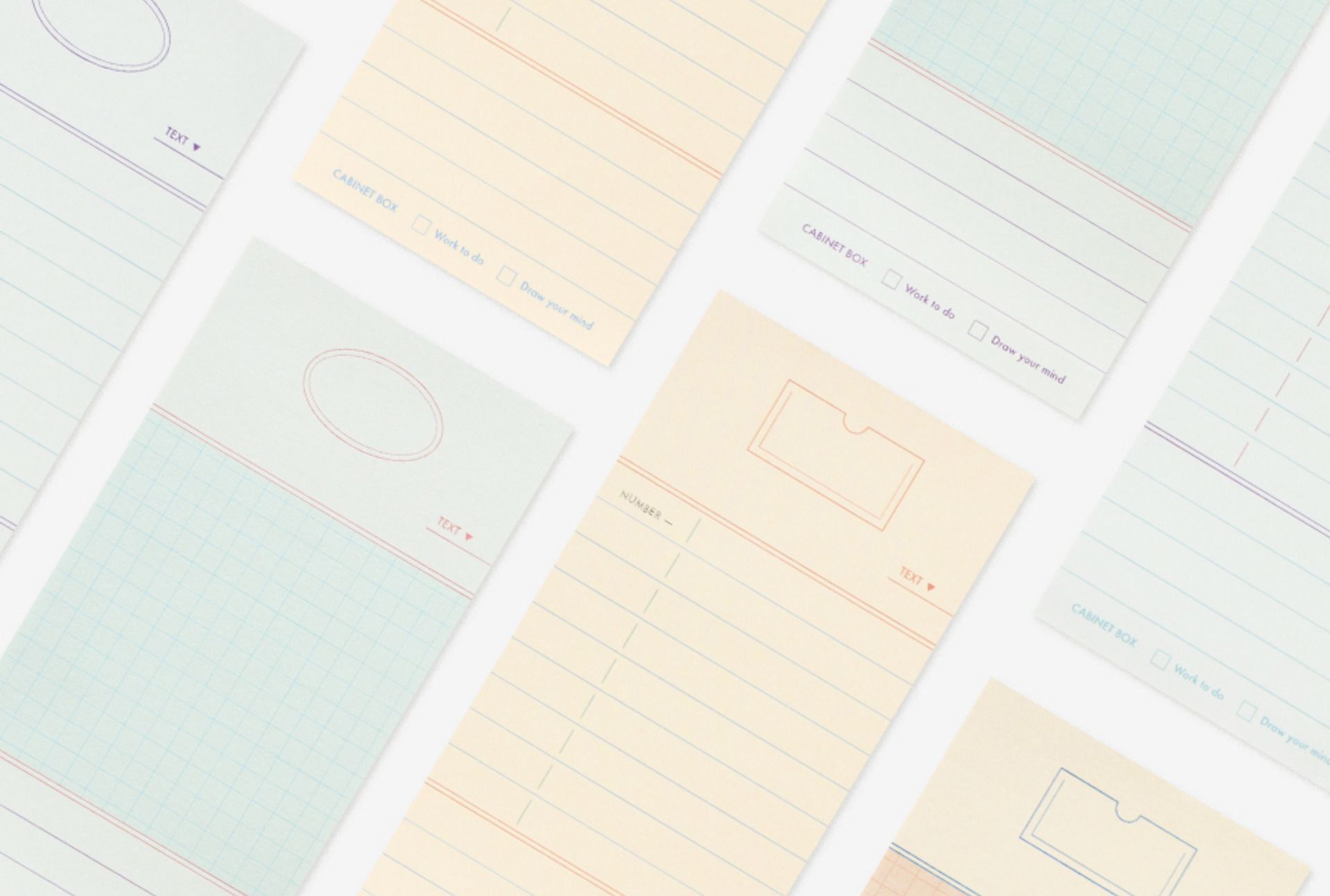 MochiThings: Cabinet Themed Notepad