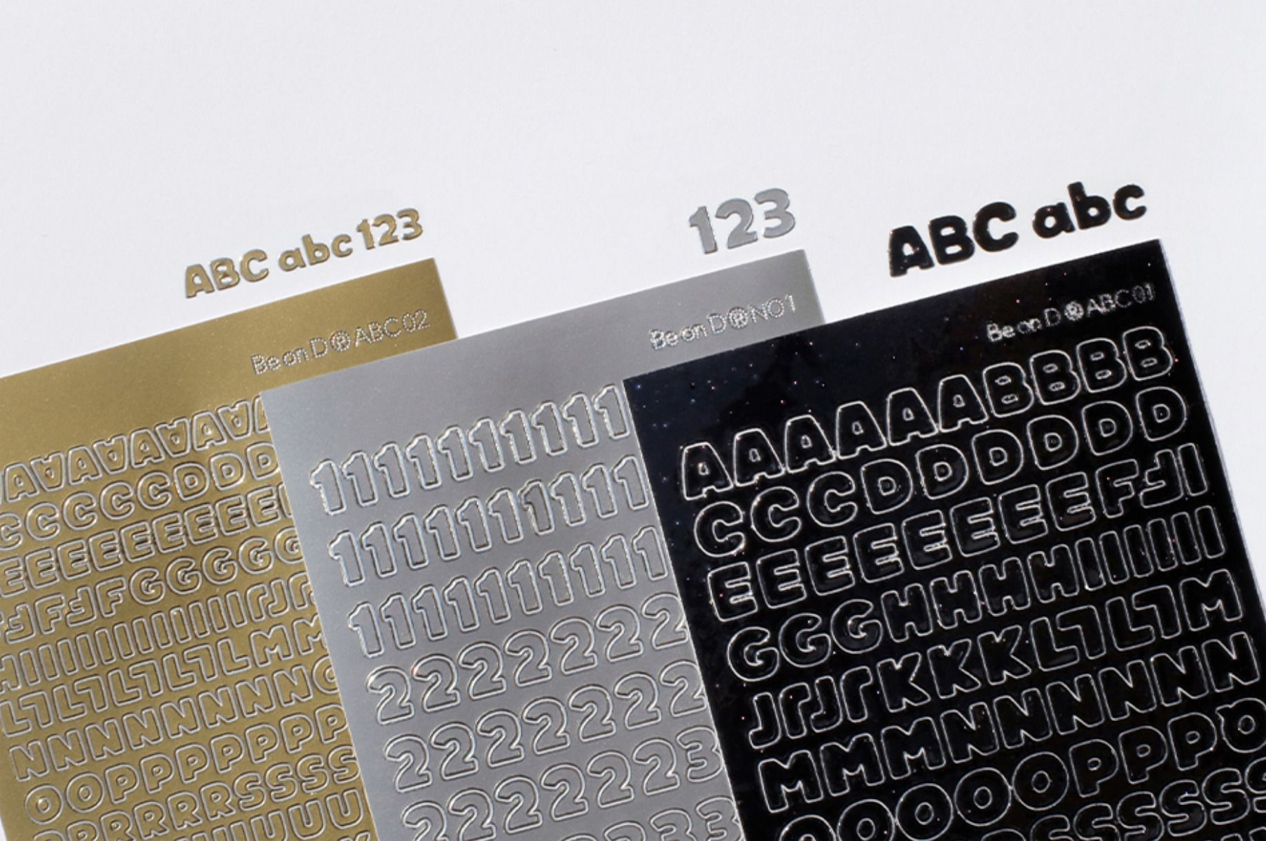 MochiThings: 4pcs Number&Alphabet Sticker Set