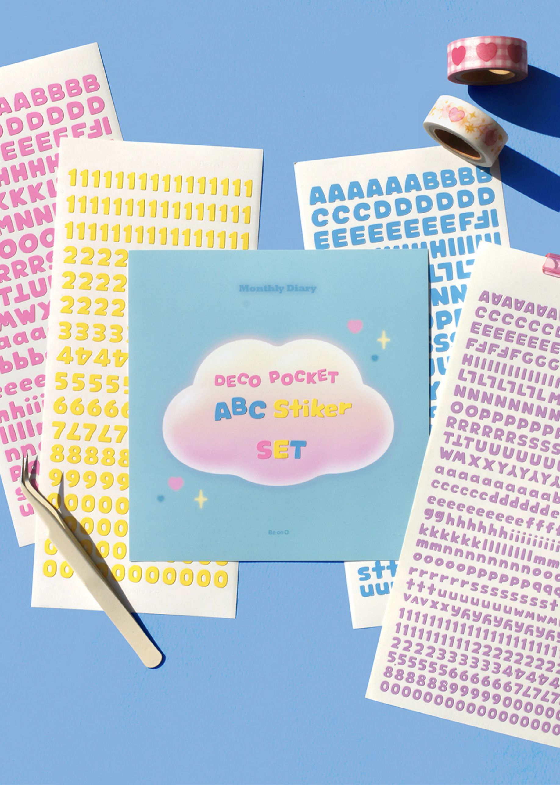 MochiThings: 10pcs Number&Alphabet Sticker Set