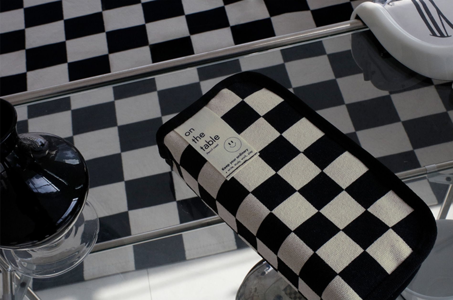 MochiThings: On the Table Checker Board Pen Pouch
