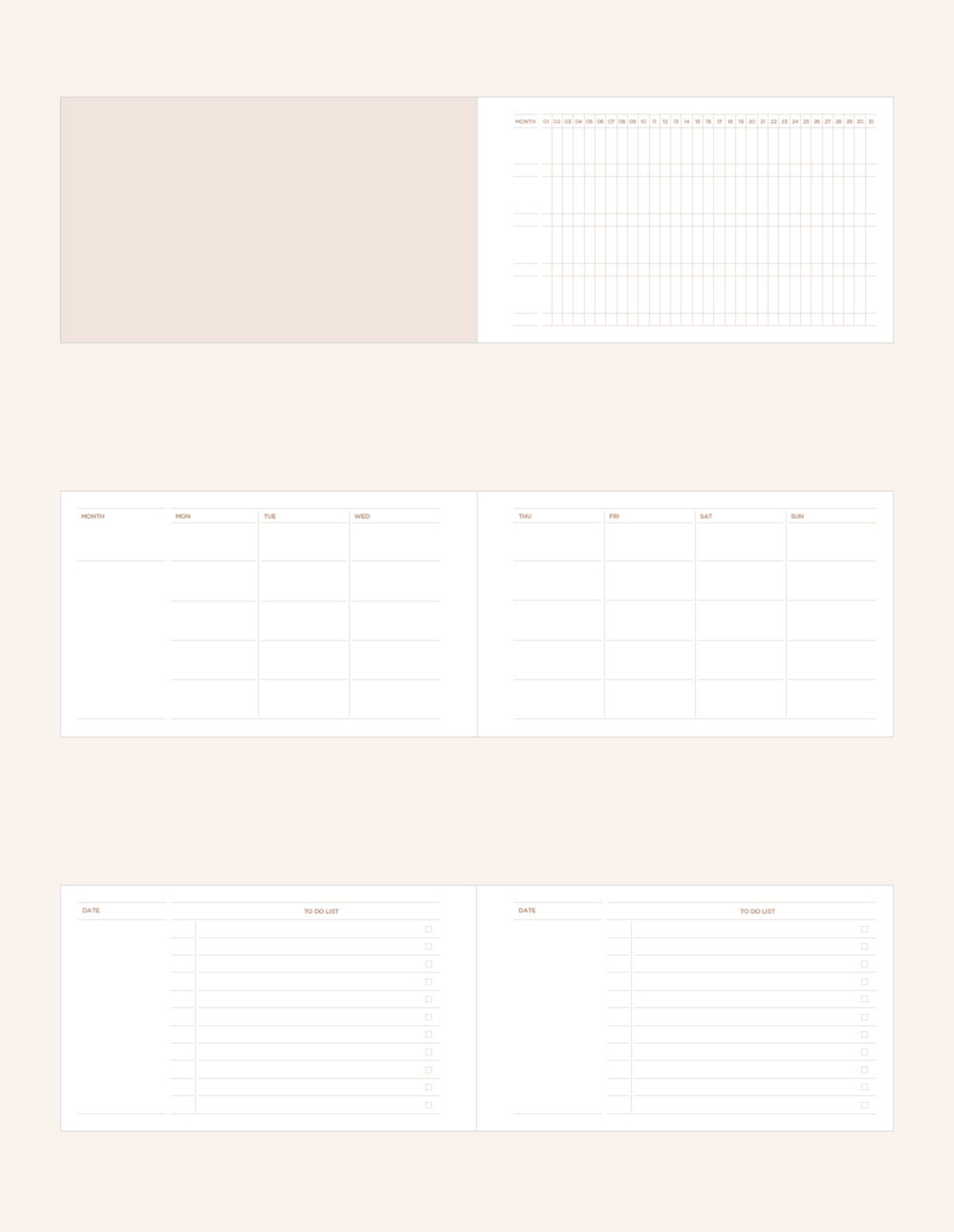 MochiThings: Make It 4 Month Daily Planner