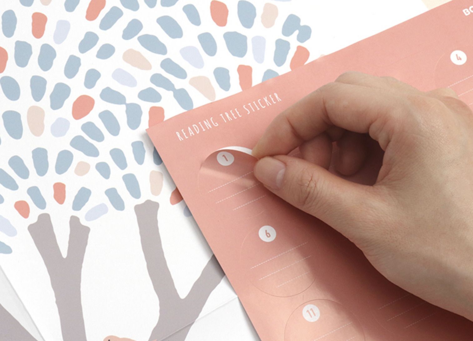 MochiThings: Medium Reading Tree Goal Poster & Sticker Set