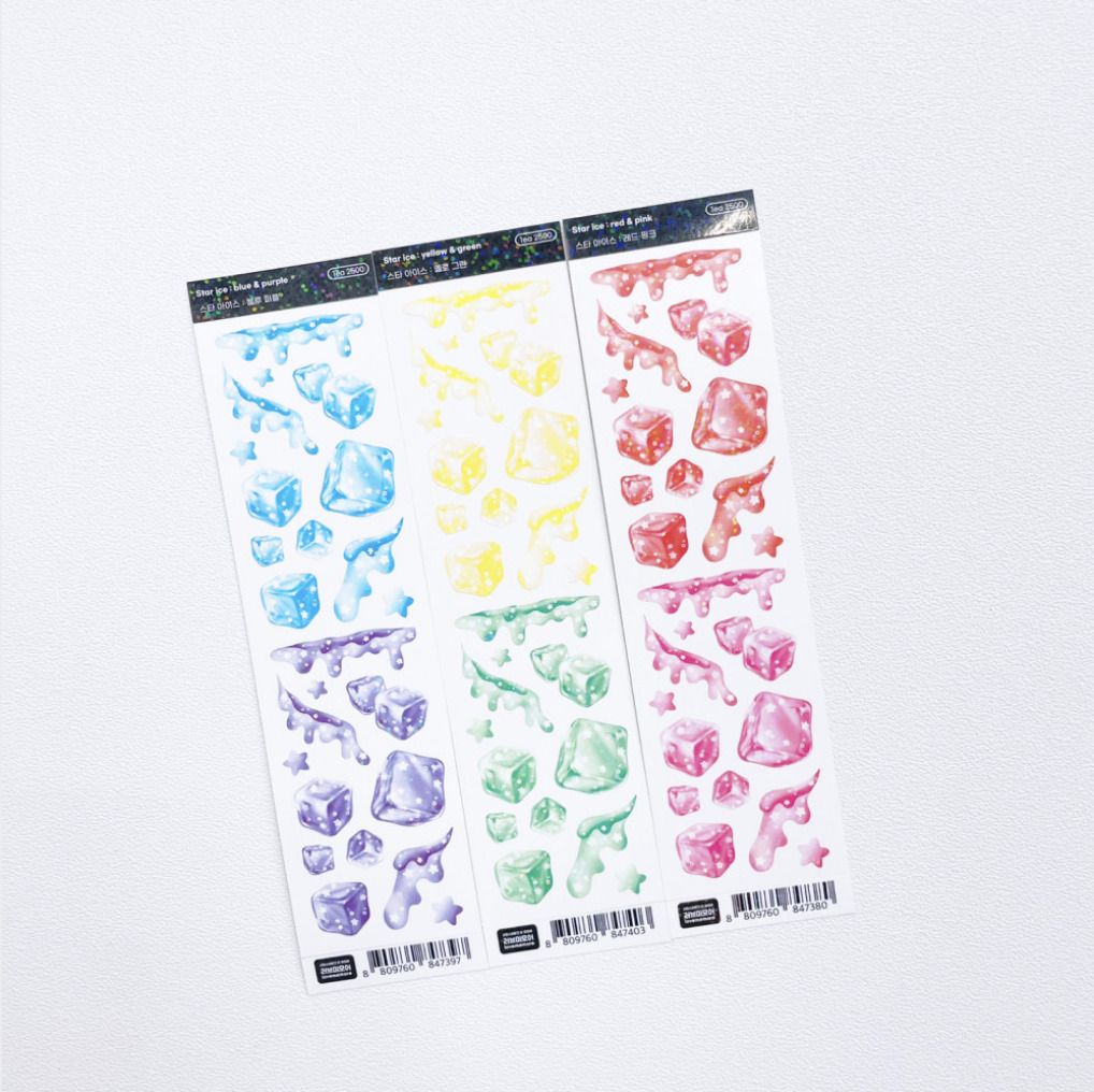 MochiThings: Star Ice Hologram Slim Sticker