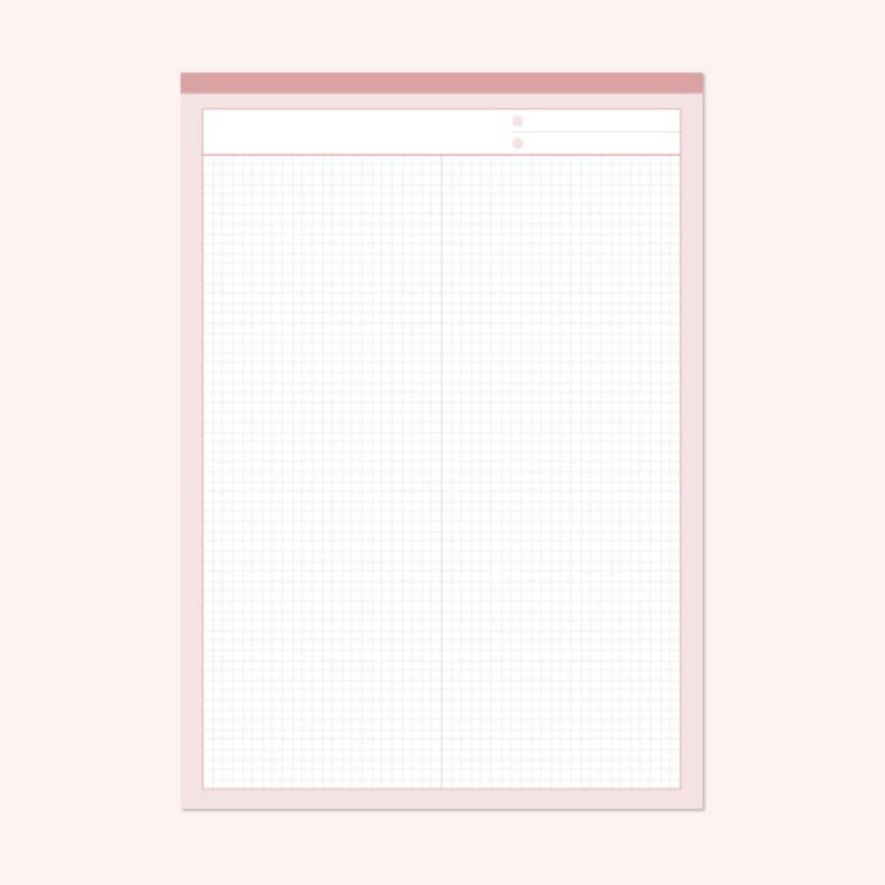 MochiThings: Pastel A4 Grid Notepad