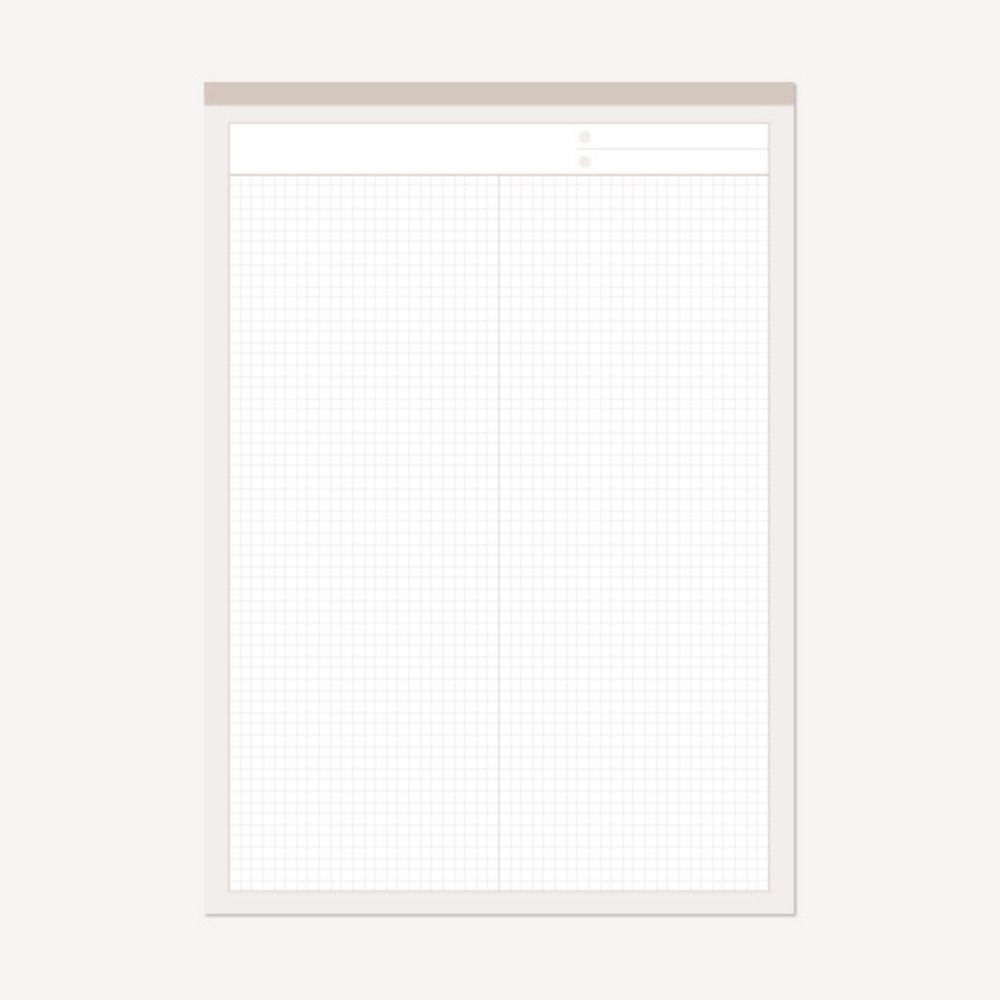 MochiThings: Pastel A4 Grid Notepad