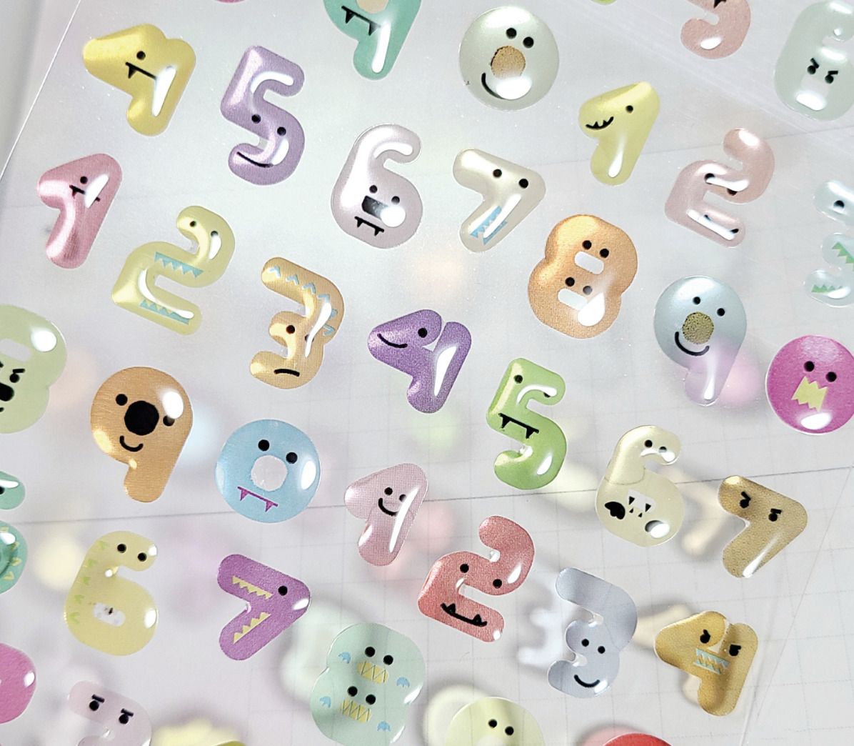 MochiThings: Jelly Number Epoxy Deco Sticker