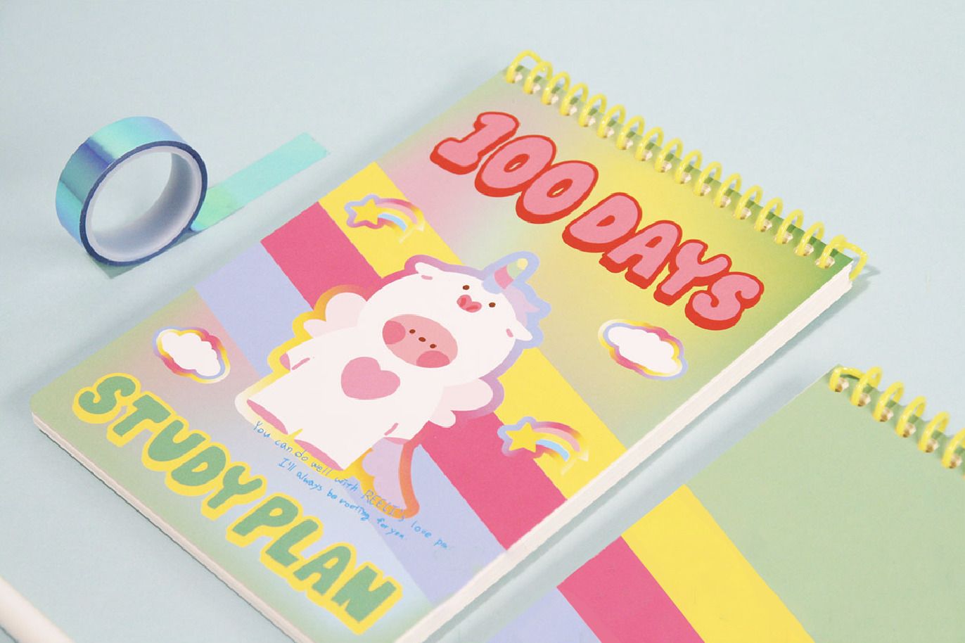 MochiThings: Bunny 100 Days Study Planner
