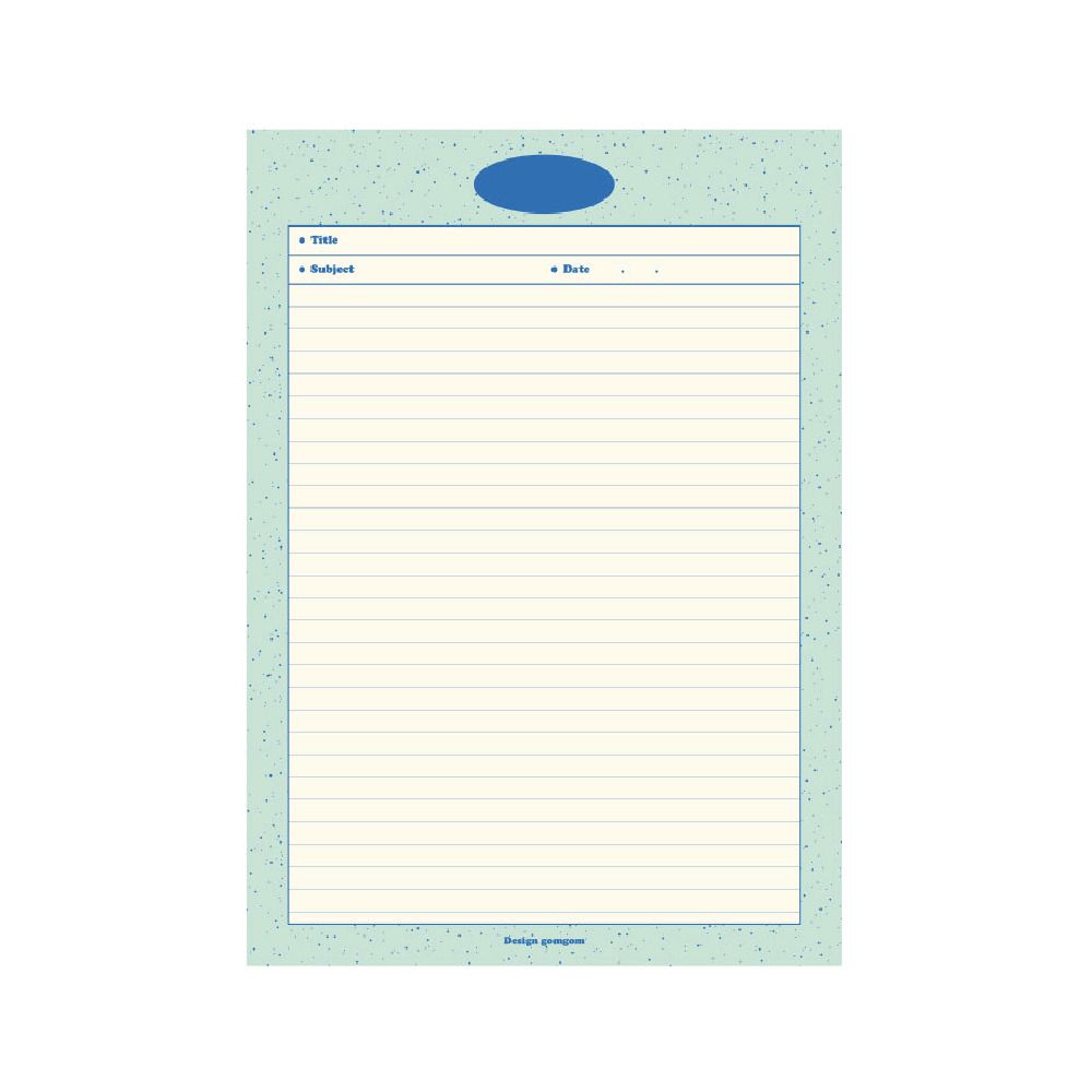 MochiThings: Monogram B5 Notepad