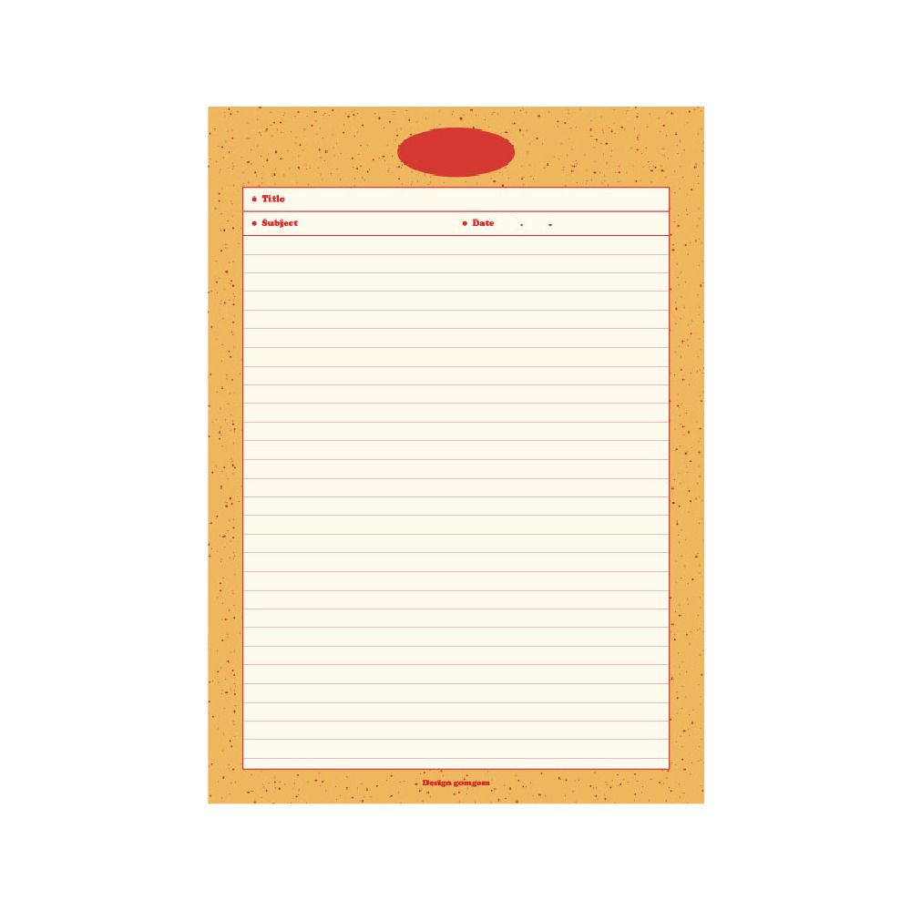 MochiThings: Monogram B5 Notepad