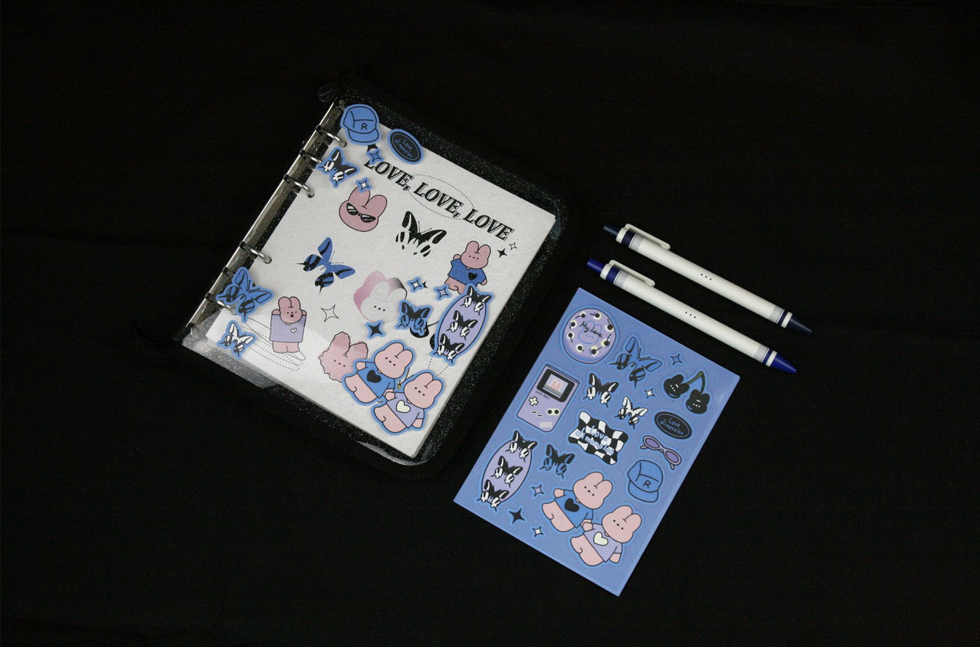 MochiThings: Bunny Color Line Removable Sticker