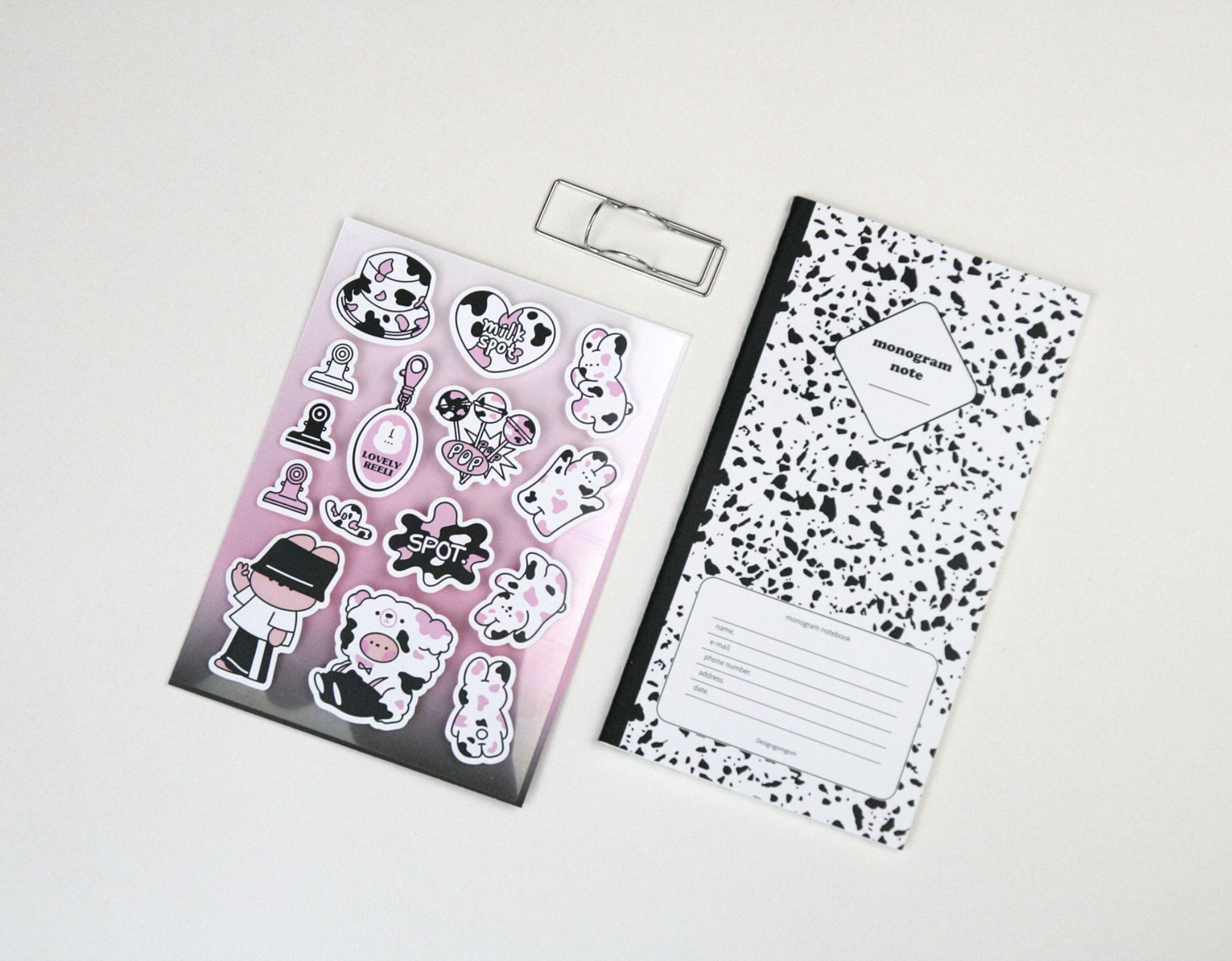MochiThings: Bunny Color Line Removable Sticker
